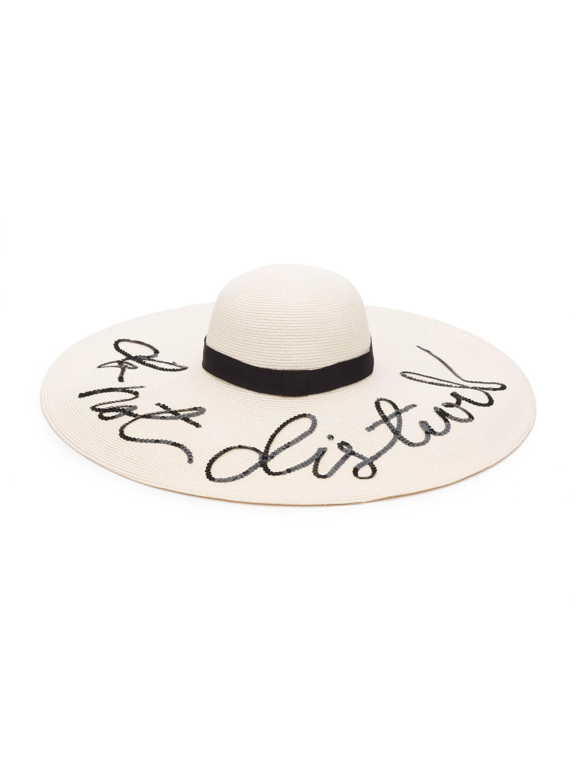 Click here for Eugenia Kim Womens Sunny Embroidered Wide-Brim Str... prices