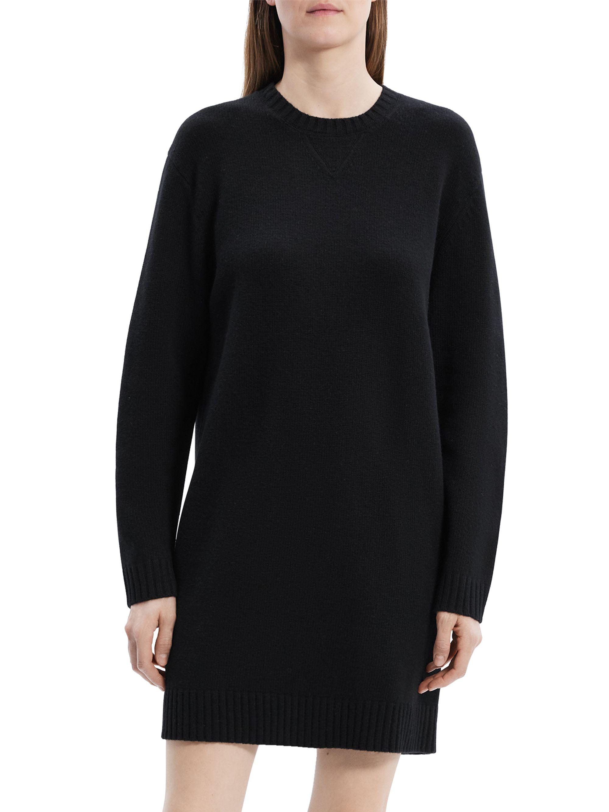 Click here for Theory Womens Wool-Cashmere Mini Sweaterdress - Bl... prices
