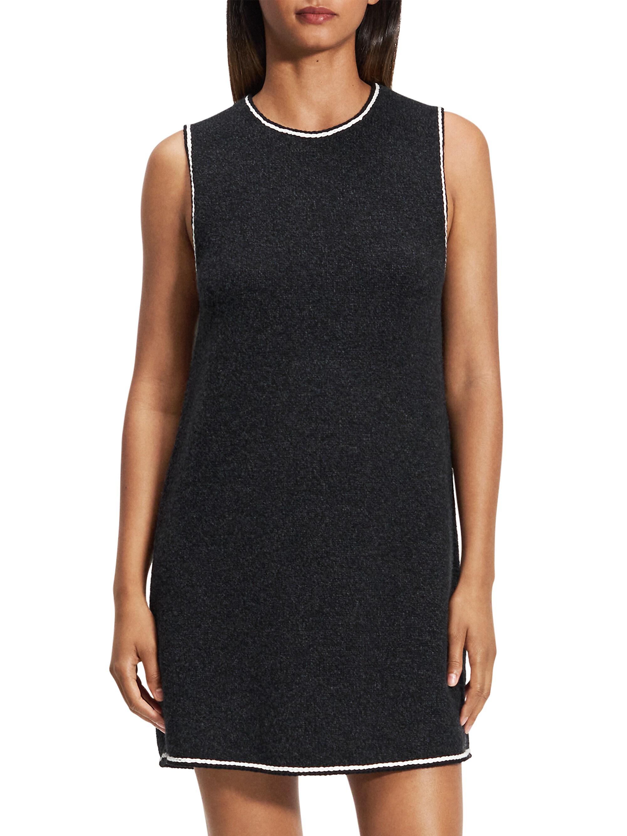 Click here for Theory Womens Felted Tweed Sheath Dress - Black -... prices