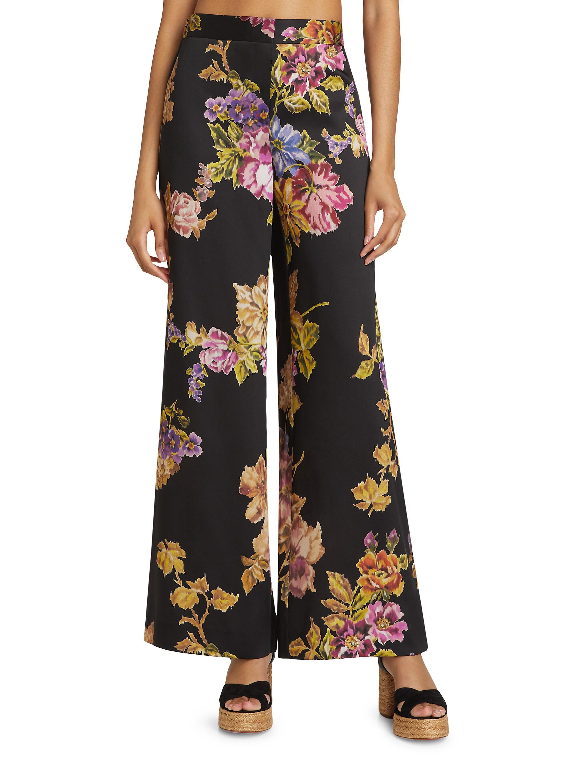 Click here for Kobi Halperin Womens Isaiah Floral High-Rise Pants... prices