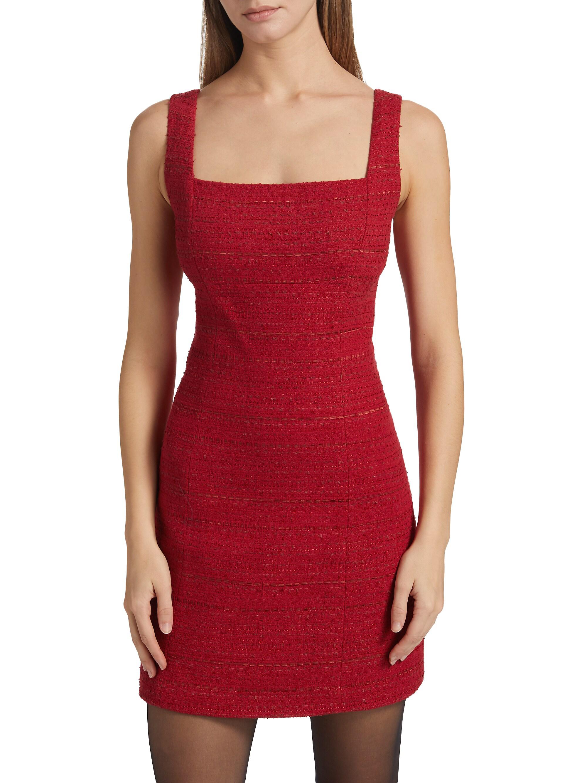 Click here for Kobi Halperin Womens Rue Tweed Minidress - Scarlet... prices
