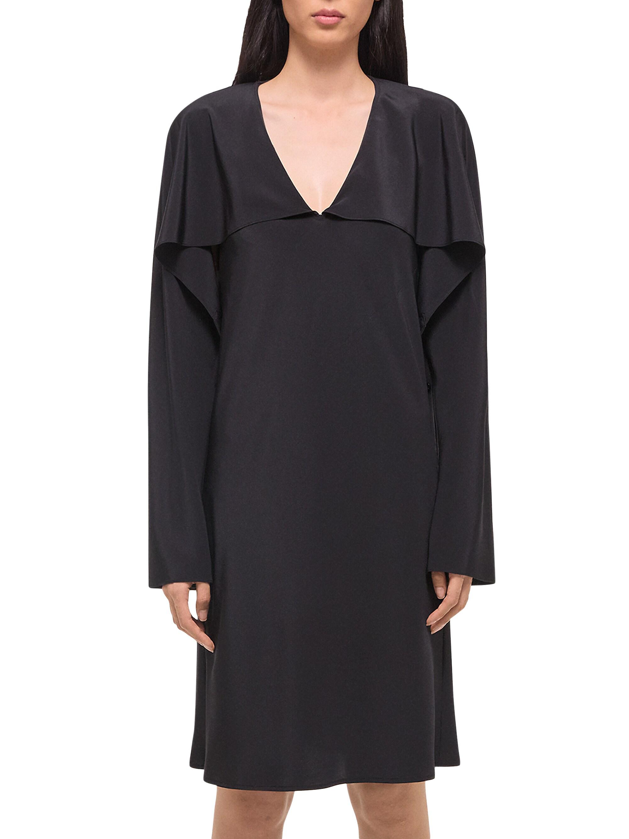 Click here for Helmut Lang Womens Draped Scarf Silk Dress - Black... prices