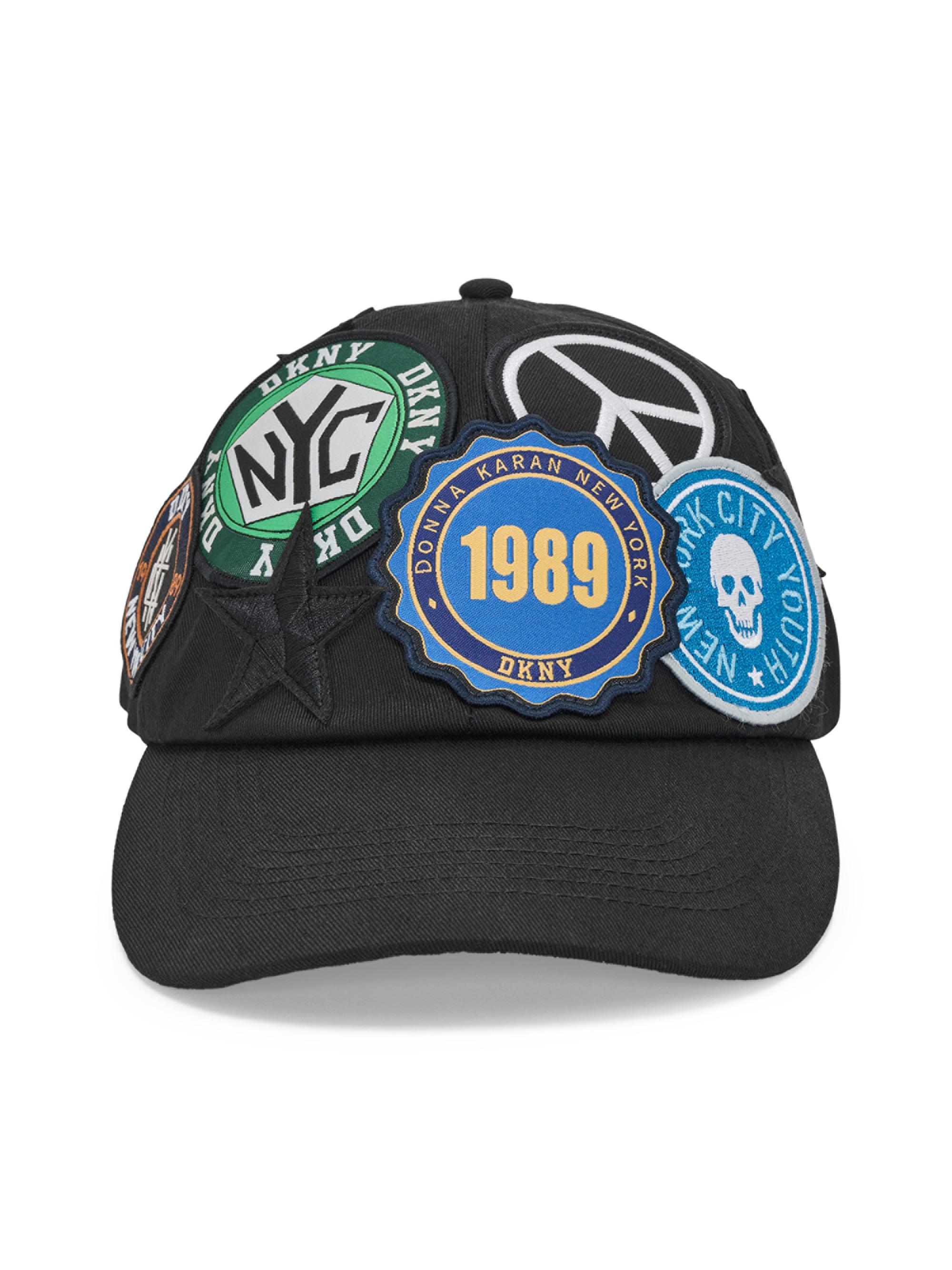 Click here for Dkny Womens Denim Patch Baseball Cap - Black prices