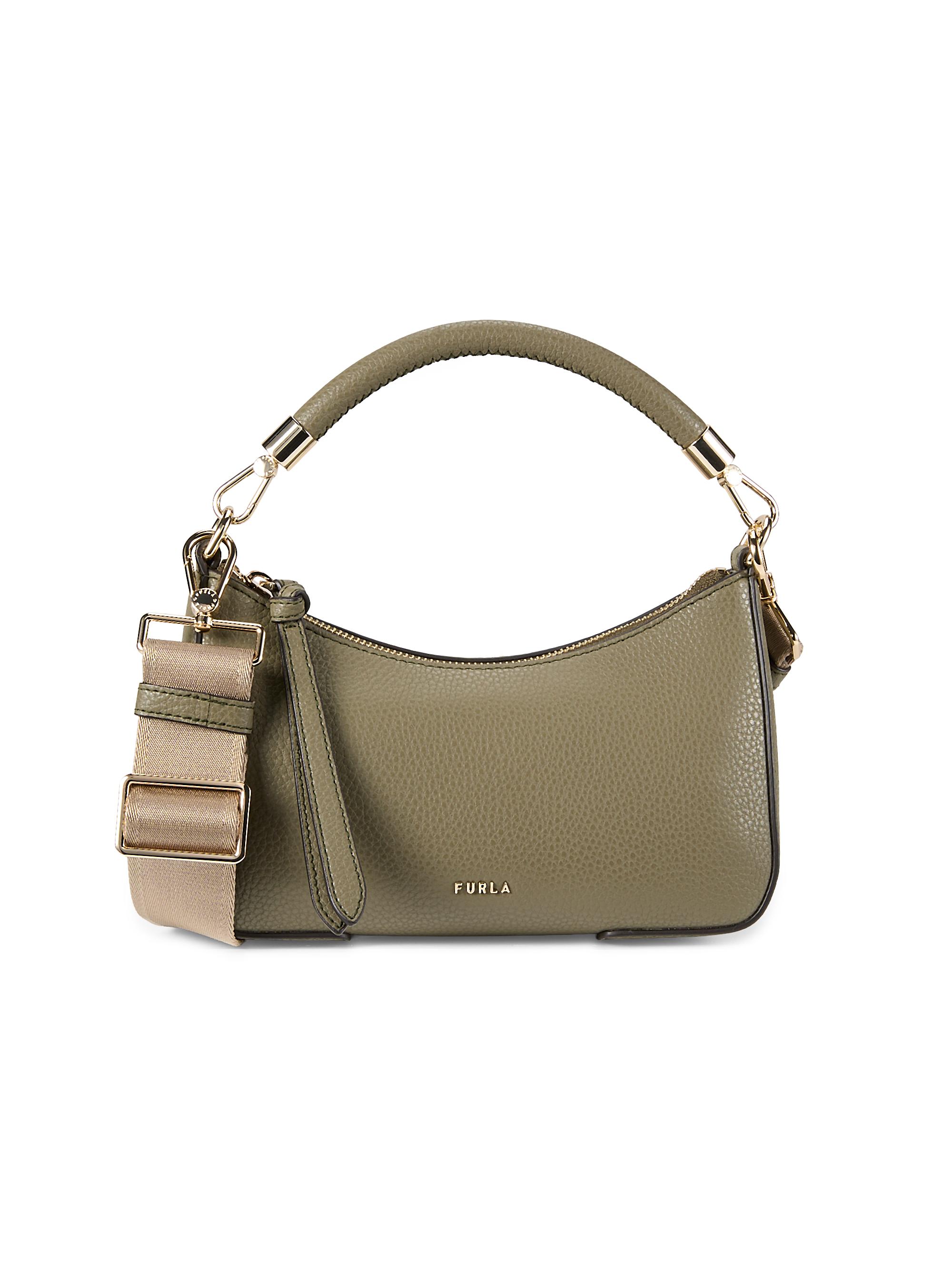 Click here for Furla Womens Mini Emera Leather Crossbody Bag - Sa... prices