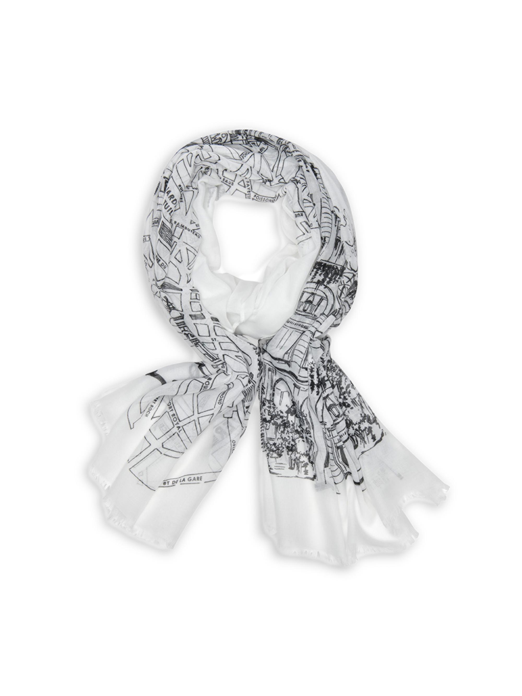 Click here for Karl Lagerfeld Paris Womens Paris Print Scarf - Eg... prices