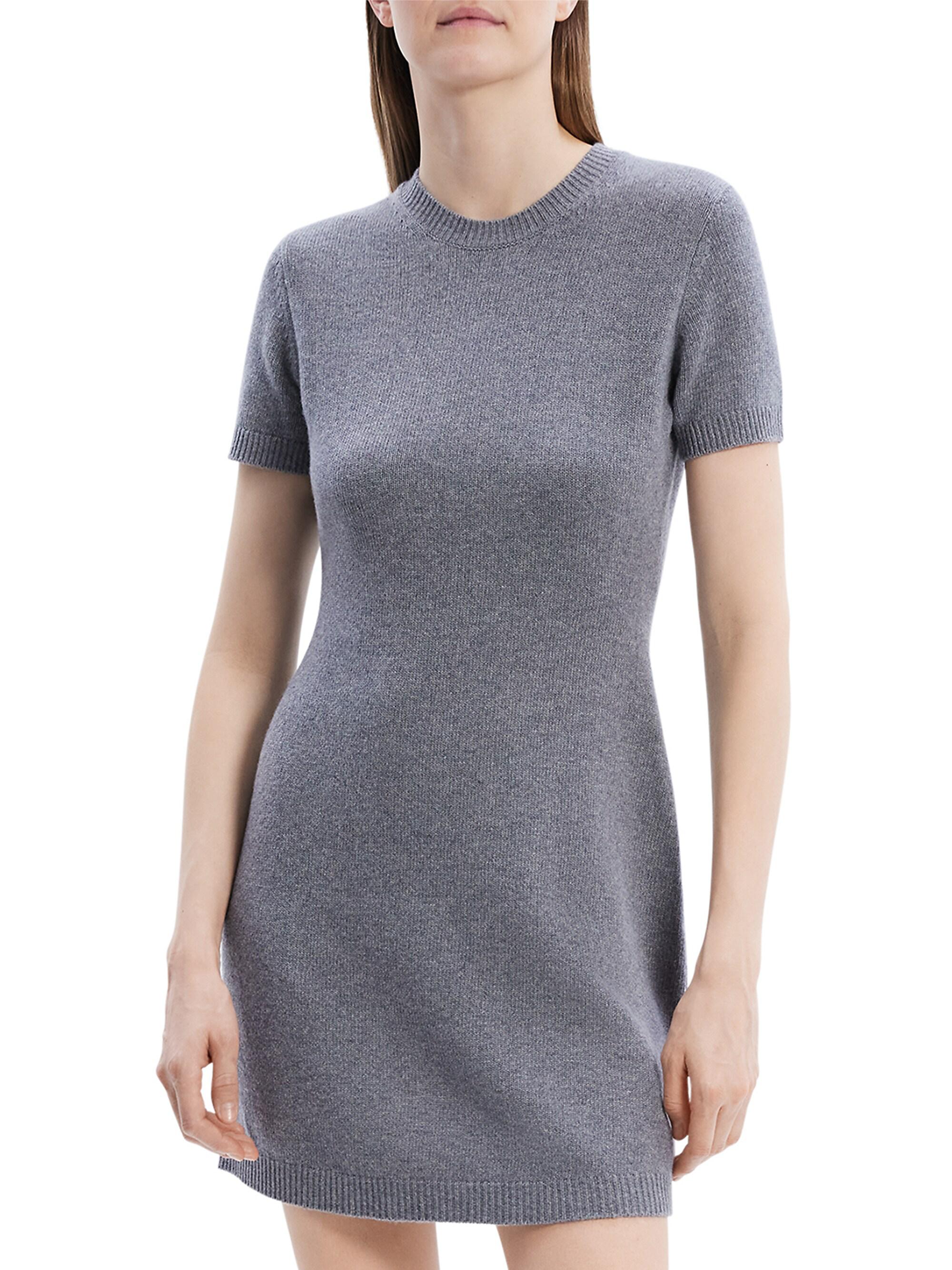 Click here for Theory Womens Wool-Cashmere Crewneck Minidress - A... prices