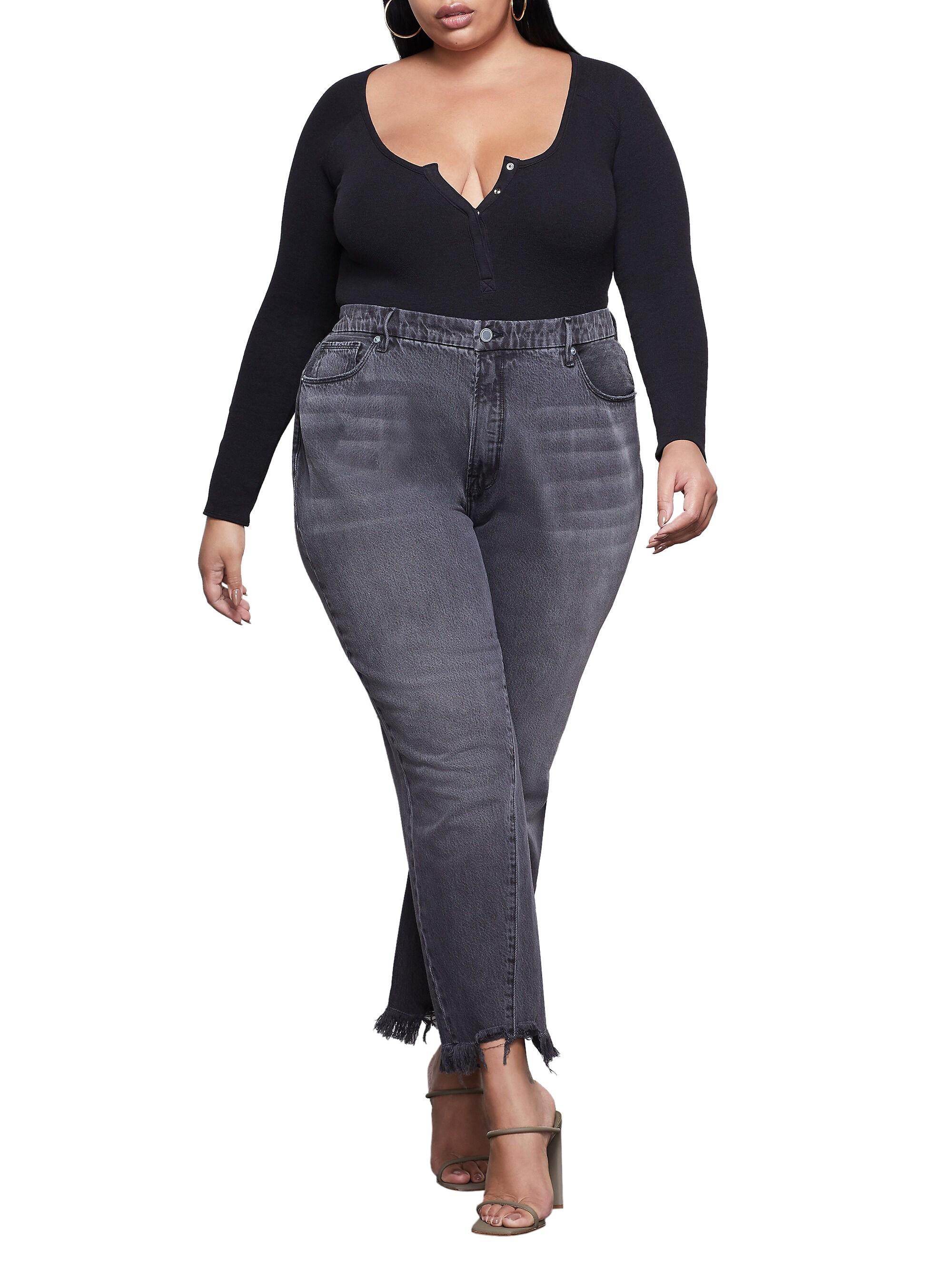 Click here for Good American Womens The Feel Good Henley Bodysuit... prices