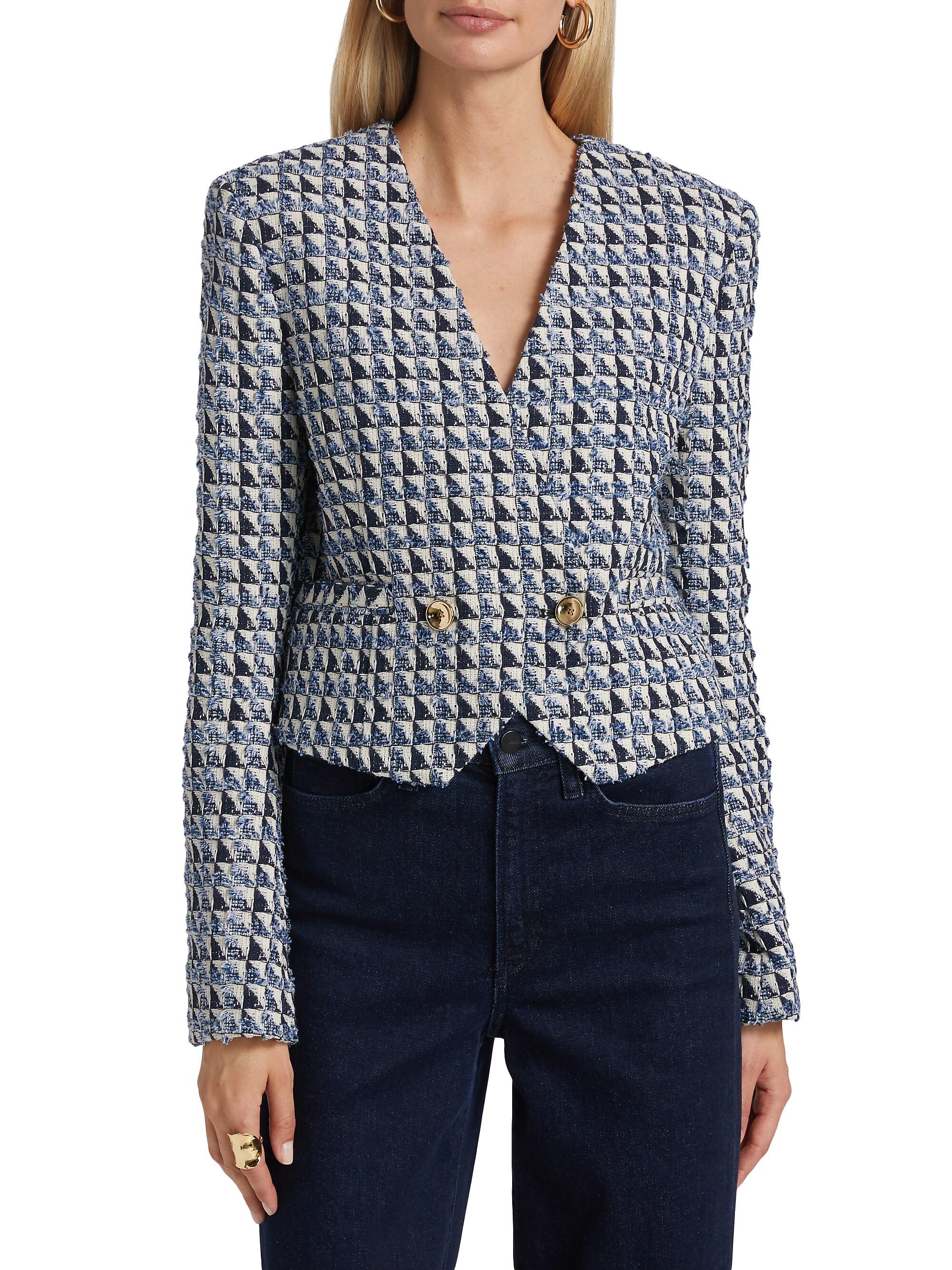 Click here for Derek Lam 10 Crosby Womens Marcel Tweed Two-Button... prices