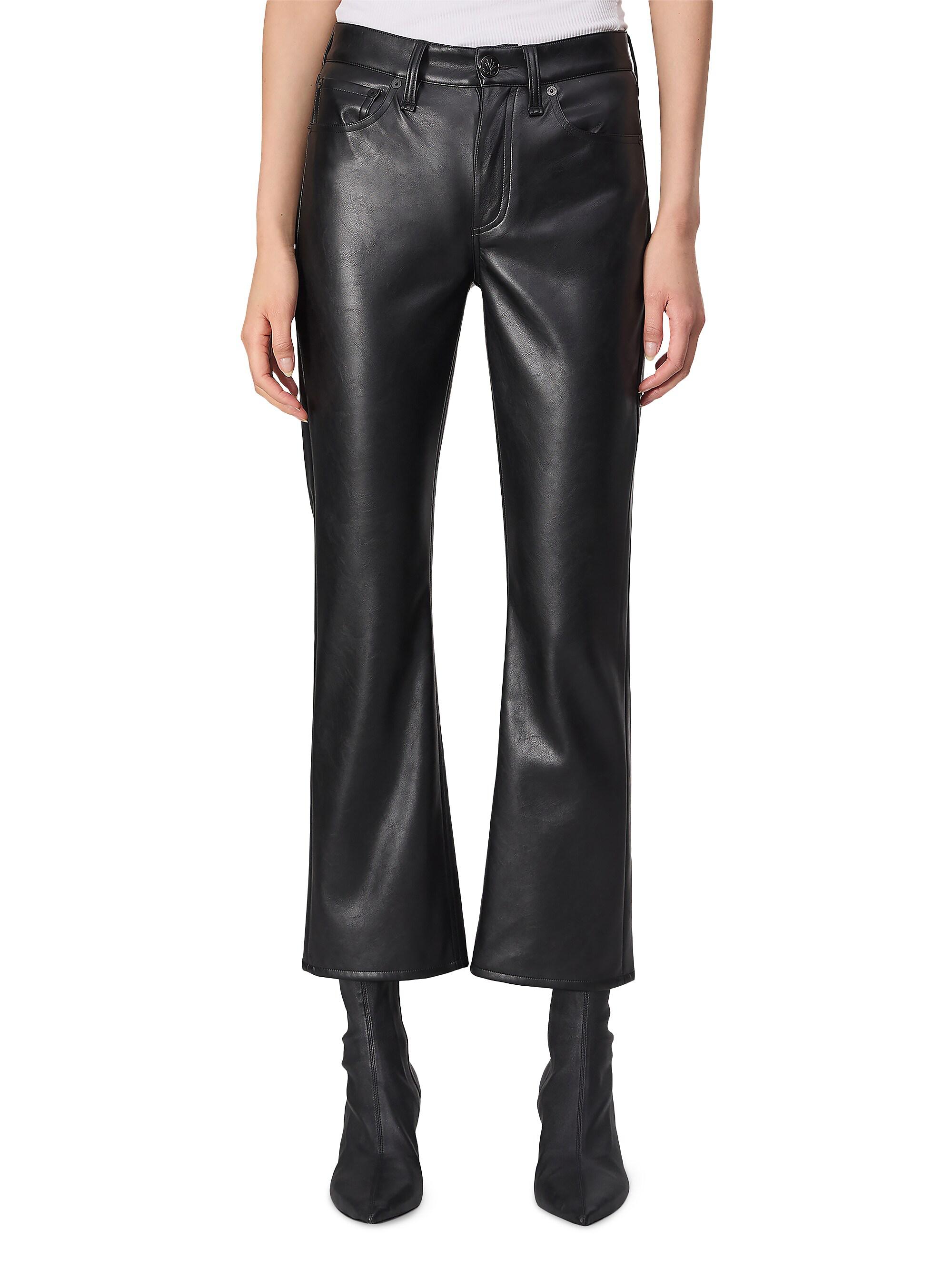Click here for Rag & Bone Womens Peyton Faux Leather Flared Jeans... prices