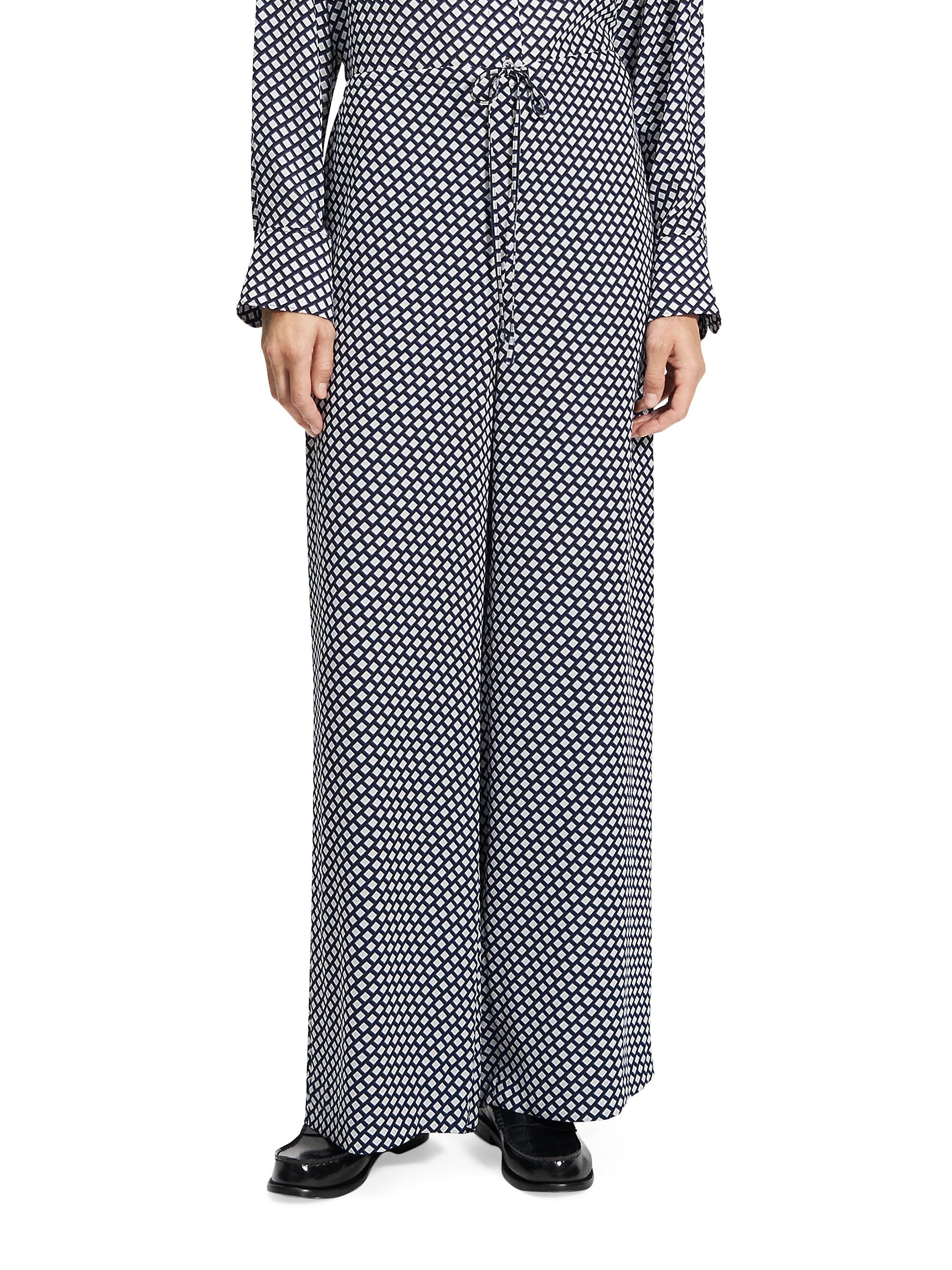 Click here for Theory Womens Geo Block Drawstring Pants - Sapphir... prices
