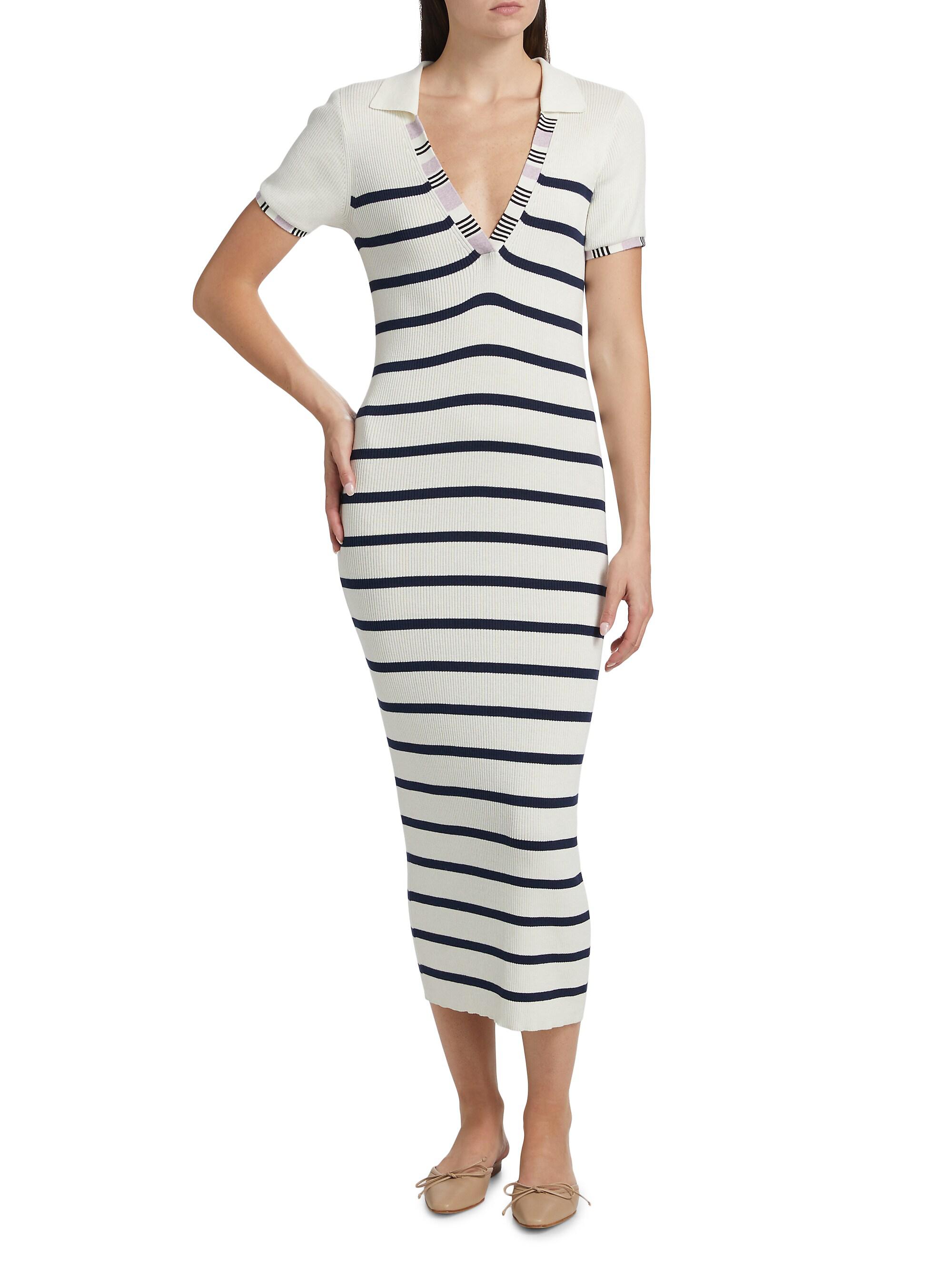 Click here for Atm Anthony Thomas Melillo Womens Striped Cotton-S... prices