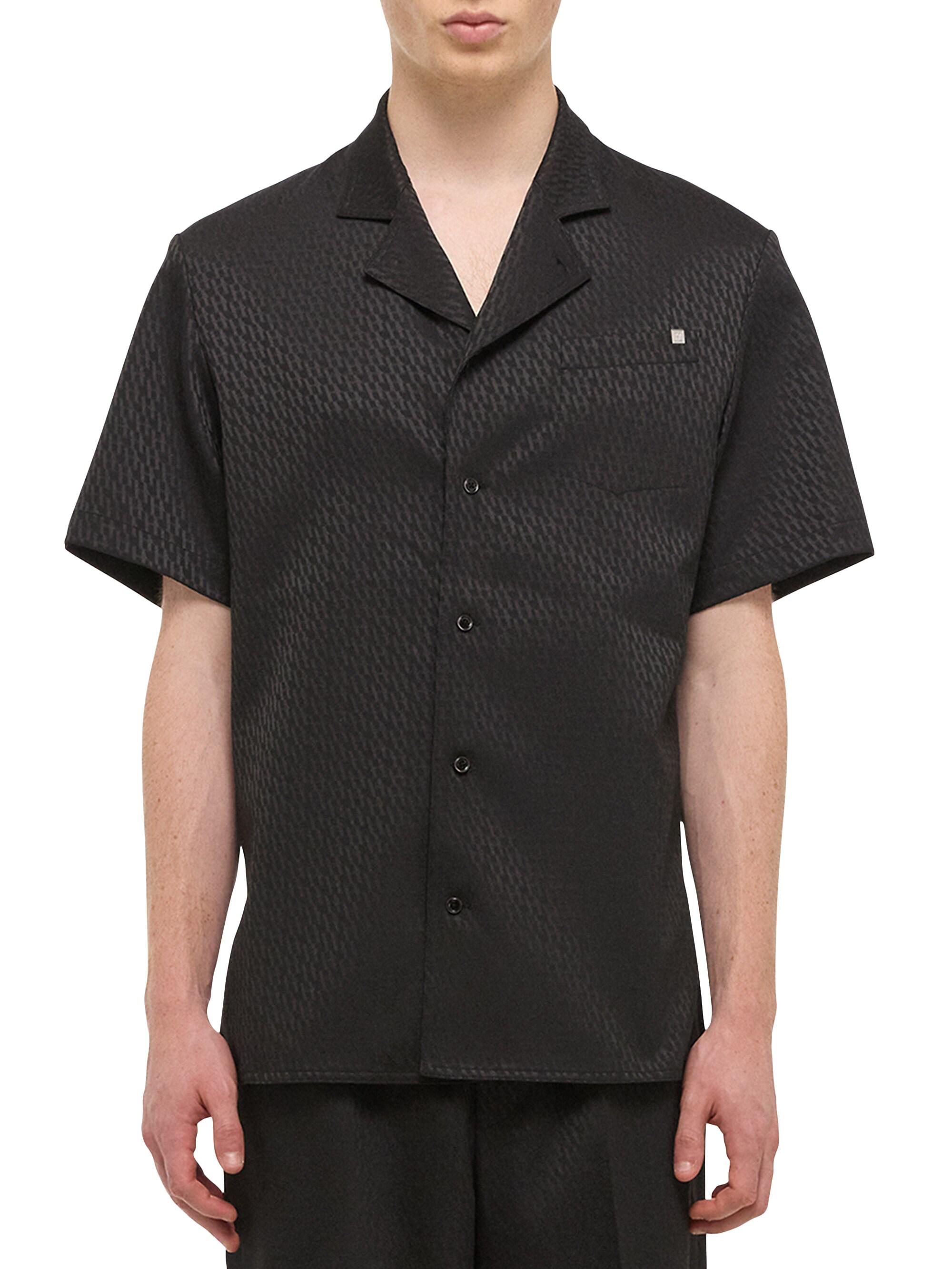 Click here for Helmut Lang Mens Modest Woven Jacquard Camp Shirt... prices