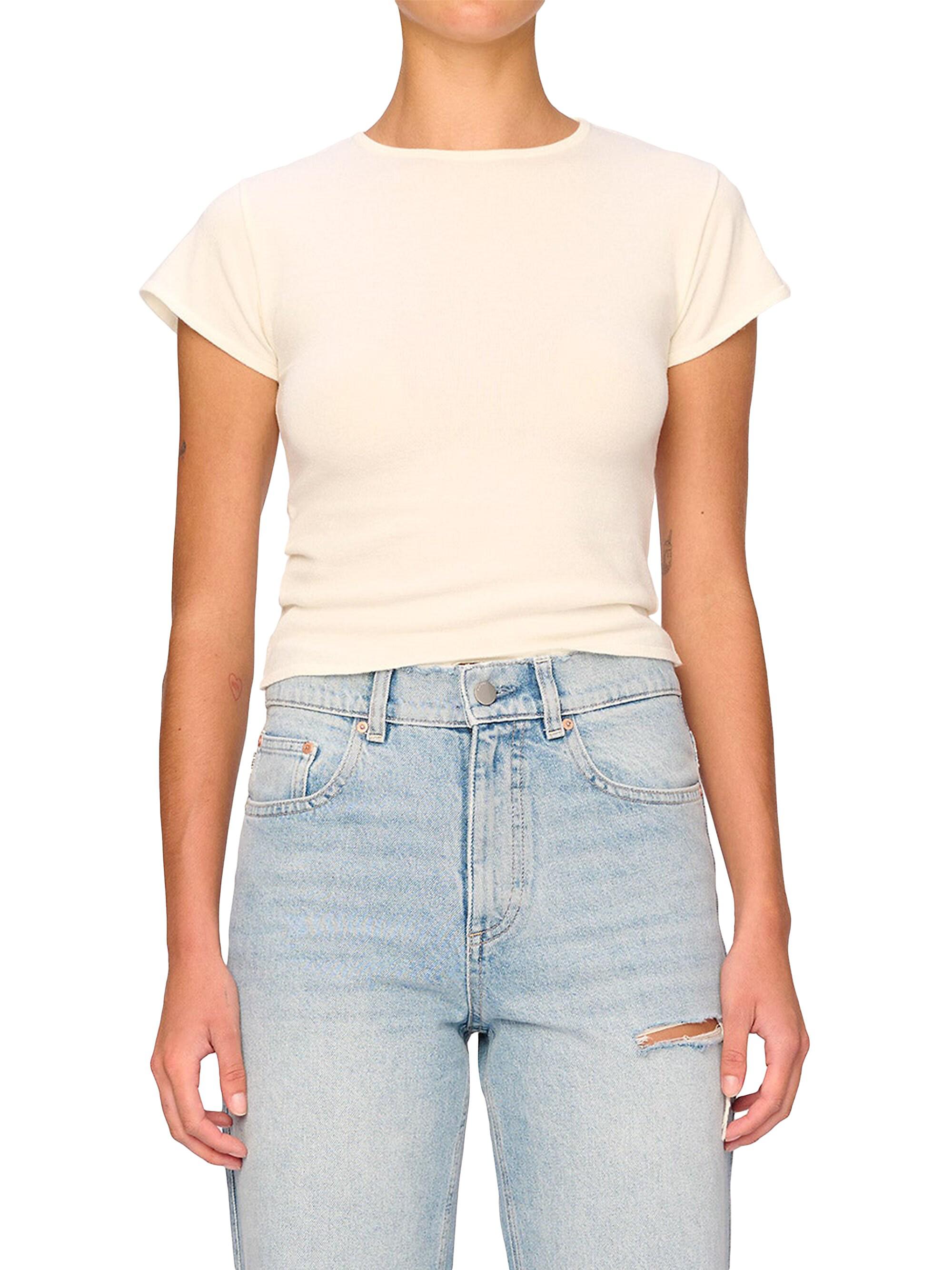 Click here for DL1961 Premium Denim Womens Instasculpt Baby Tee -... prices