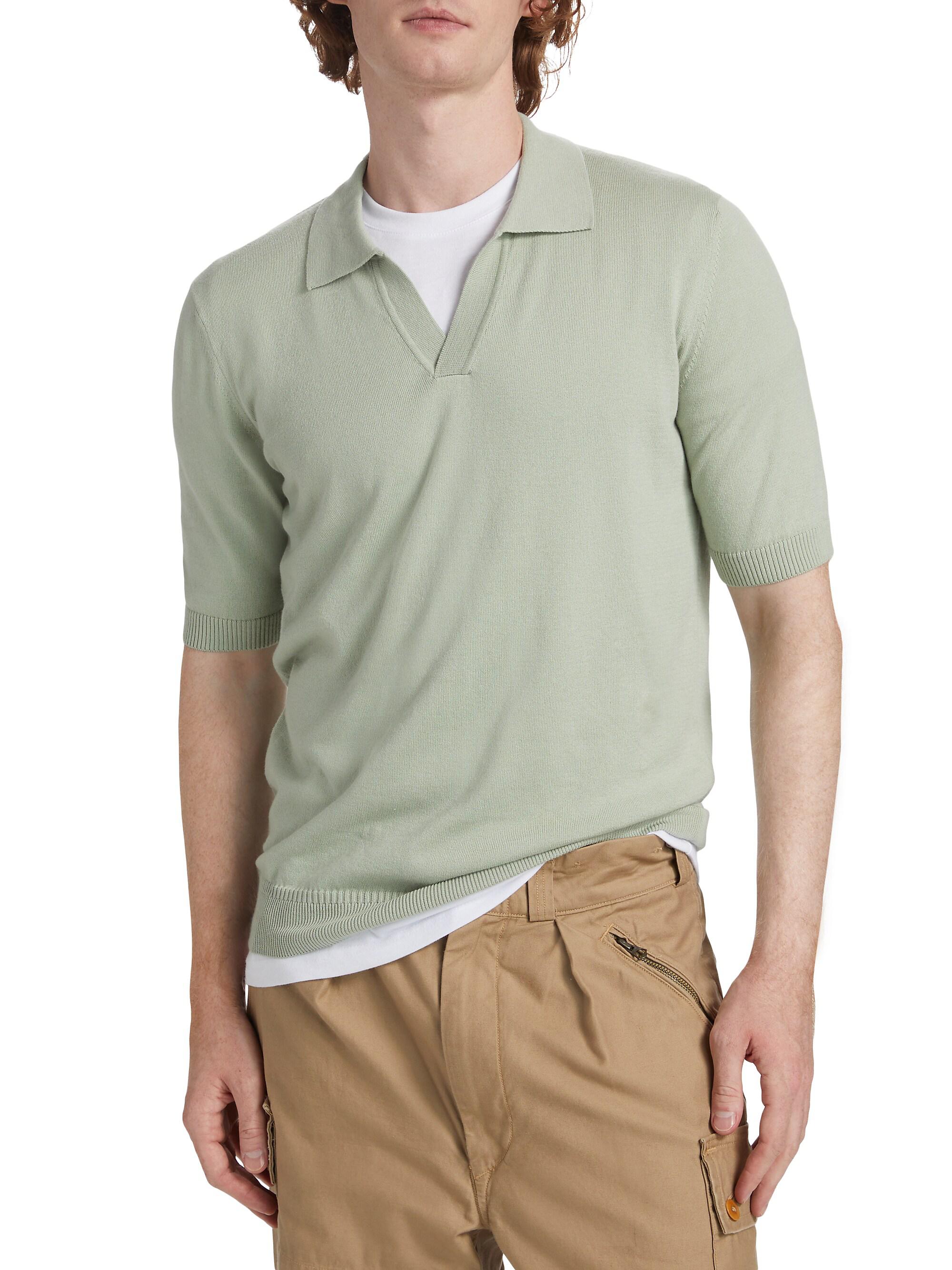 Click here for Saks Fifth Avenue Mens COLLECTION Johnny Collar Po... prices