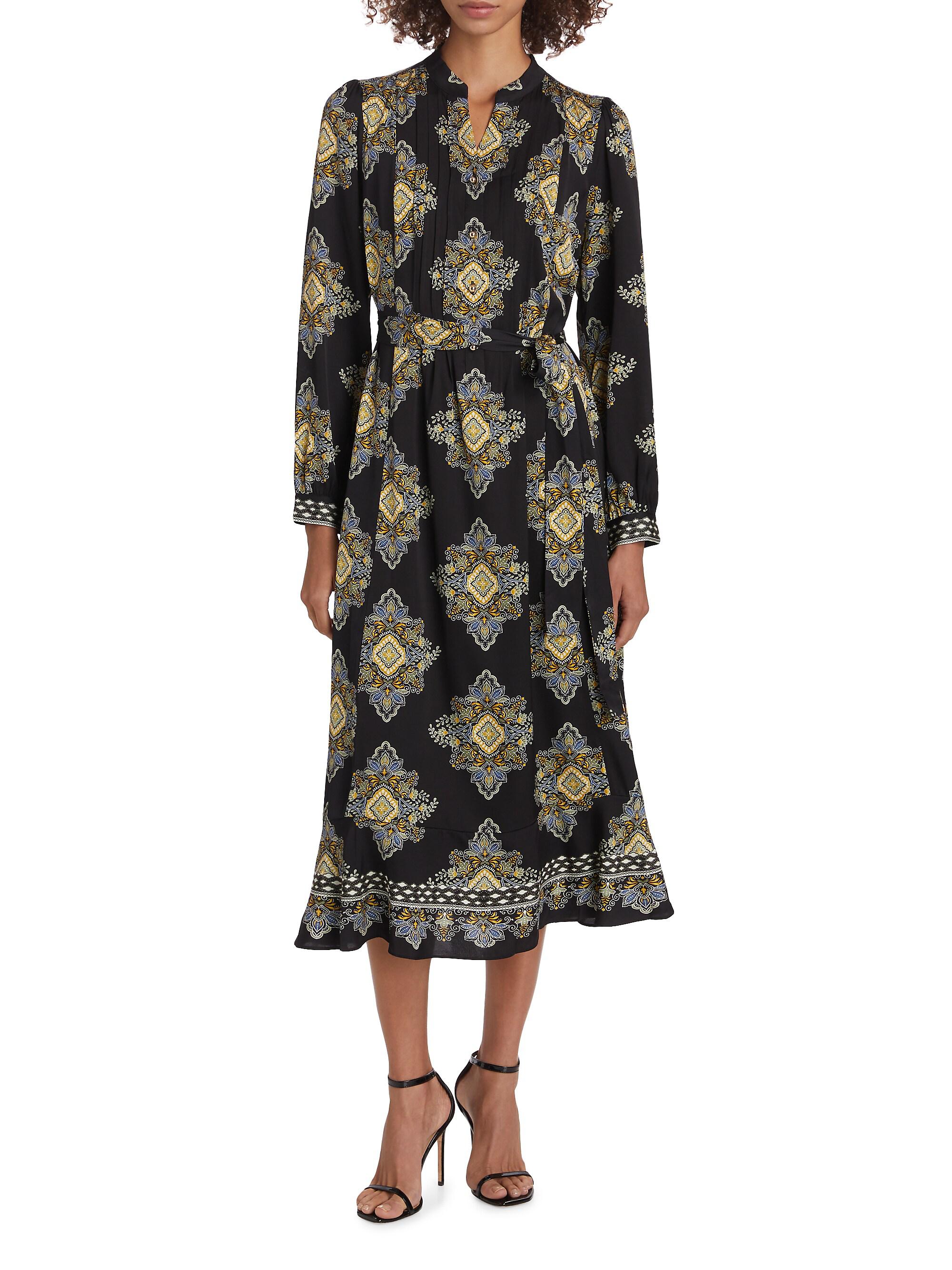 Click here for Elie Tahari Womens The Mila Waist Tie Dress - Blue... prices