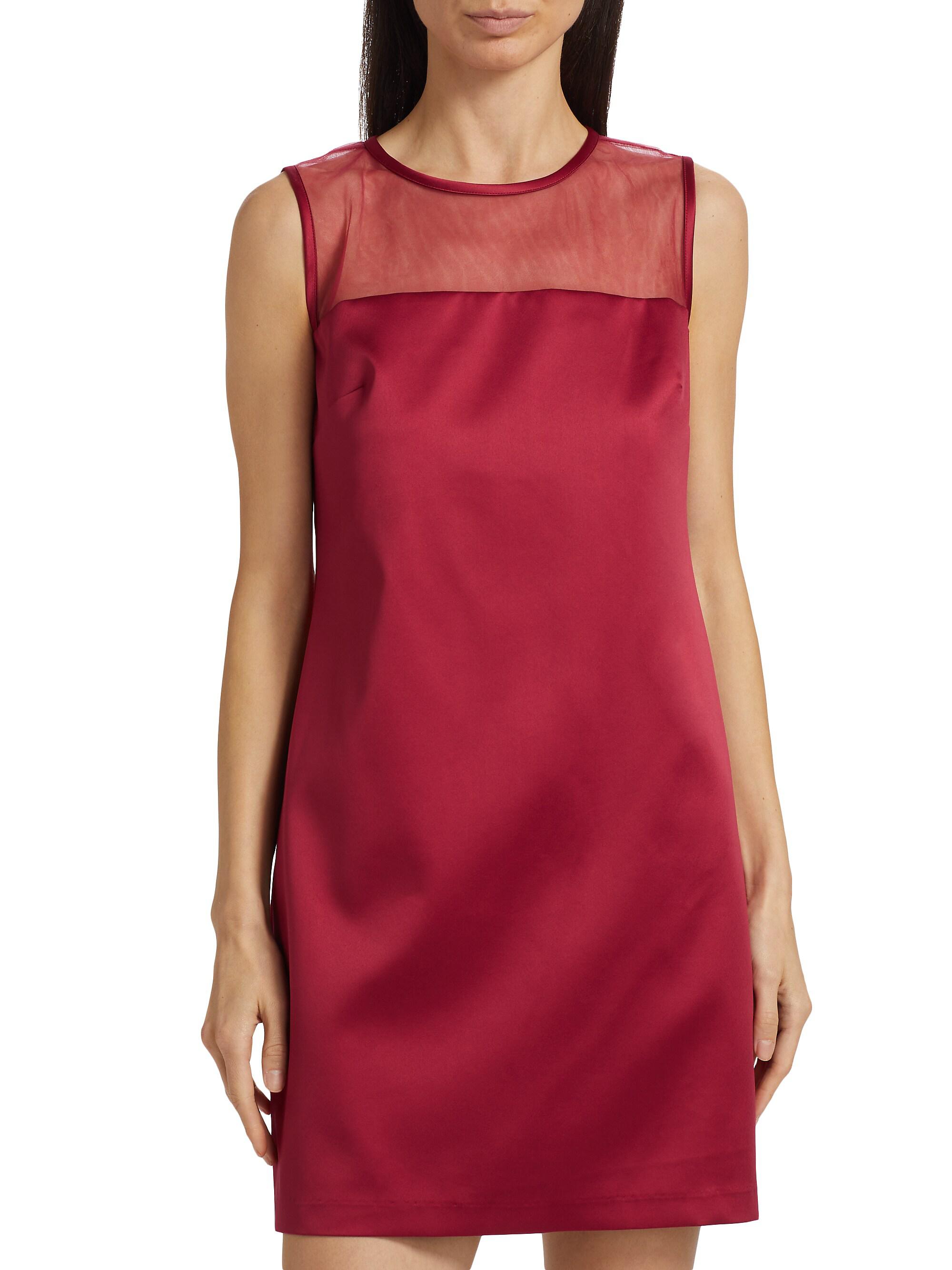 Click here for If Only Studio Womens Ava Satin Shift Minidress -... prices