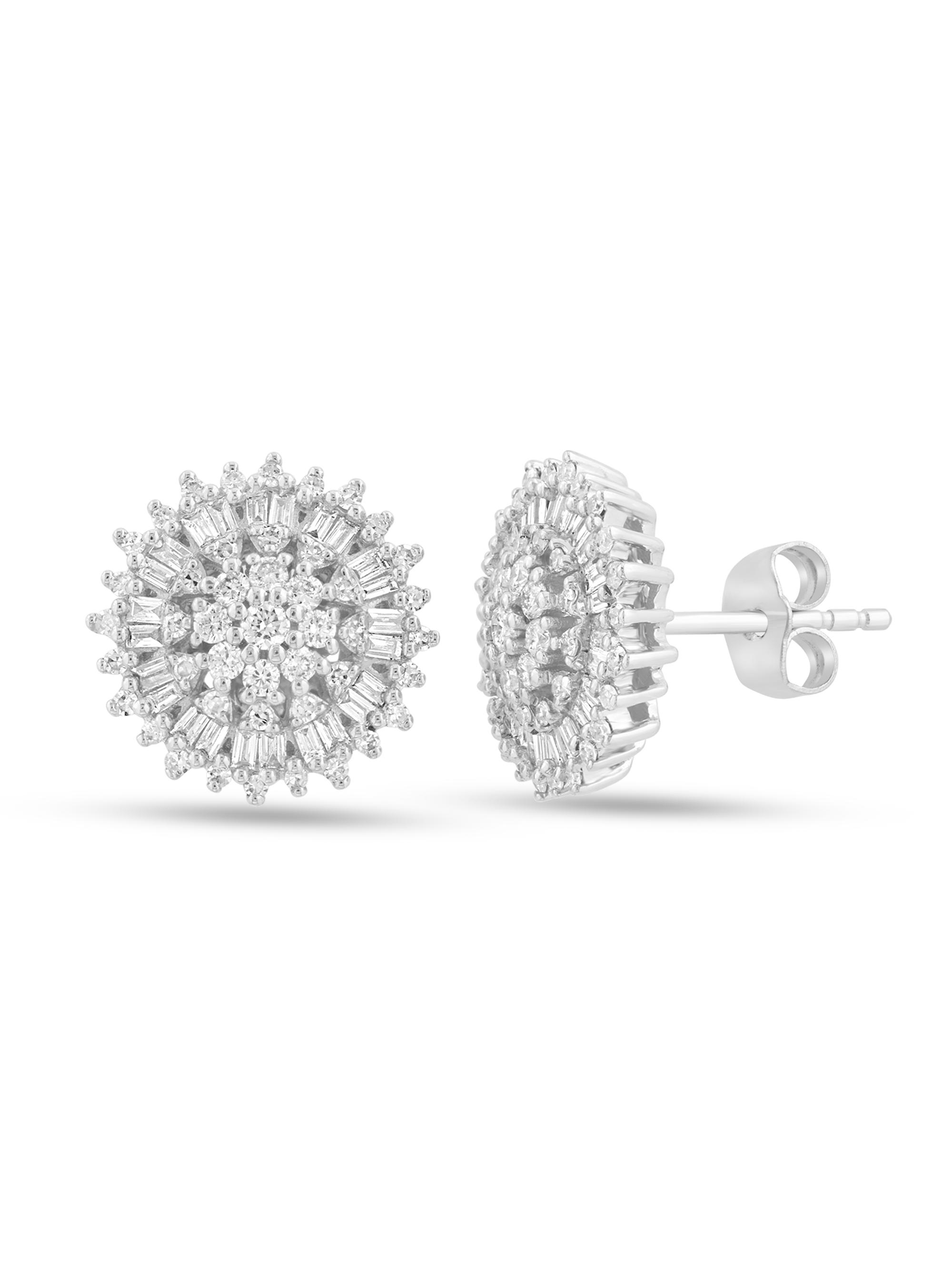 Click here for Effy Womens 14K White Gold & 0.61 TCW Diamond Stud... prices