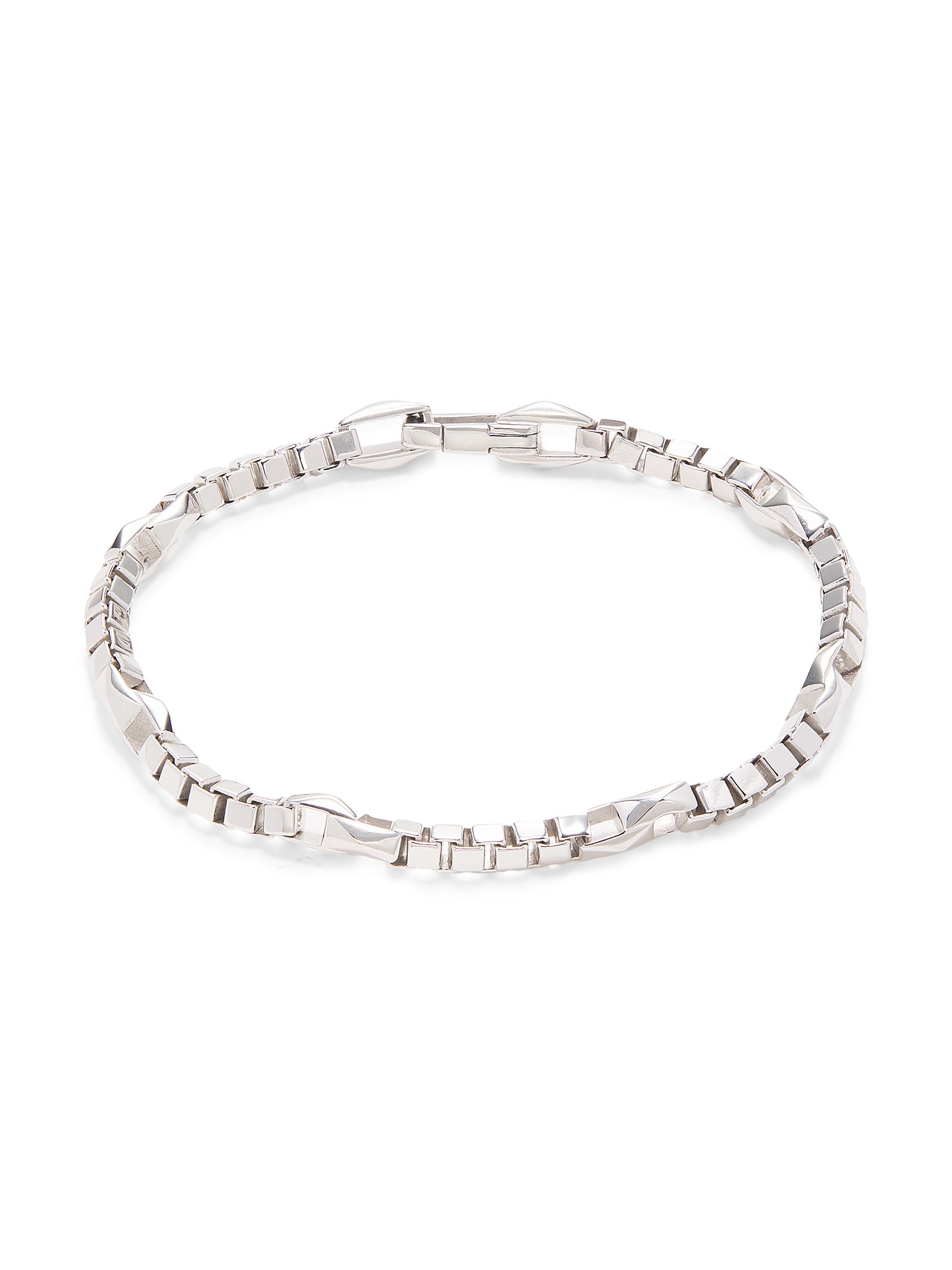 Click here for Effy Mens Sterling Silver Twisted Link Bracelet -... prices