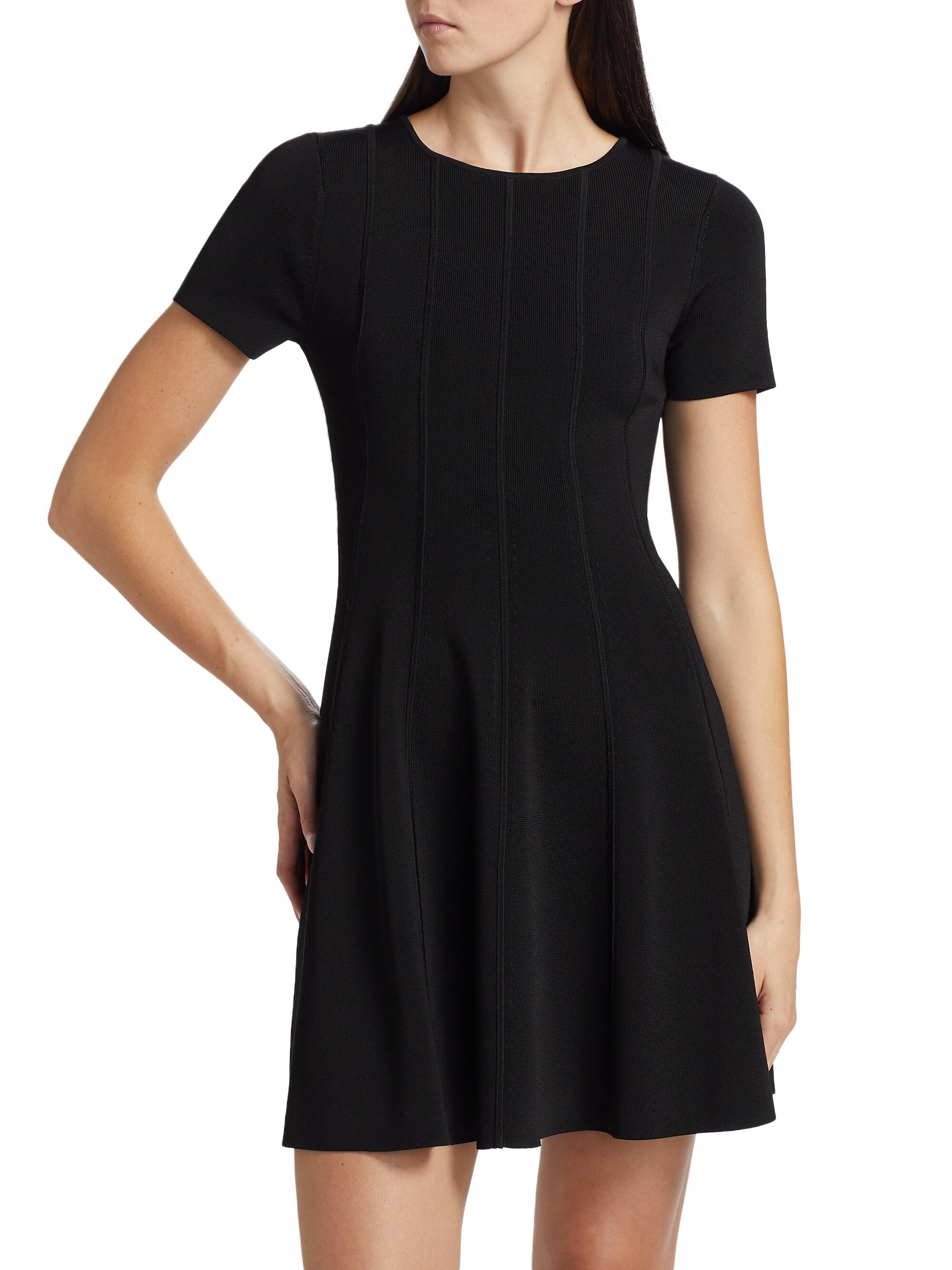 Click here for Toccin Womens Robbie Knit Fit & Flare Dress - Jet... prices
