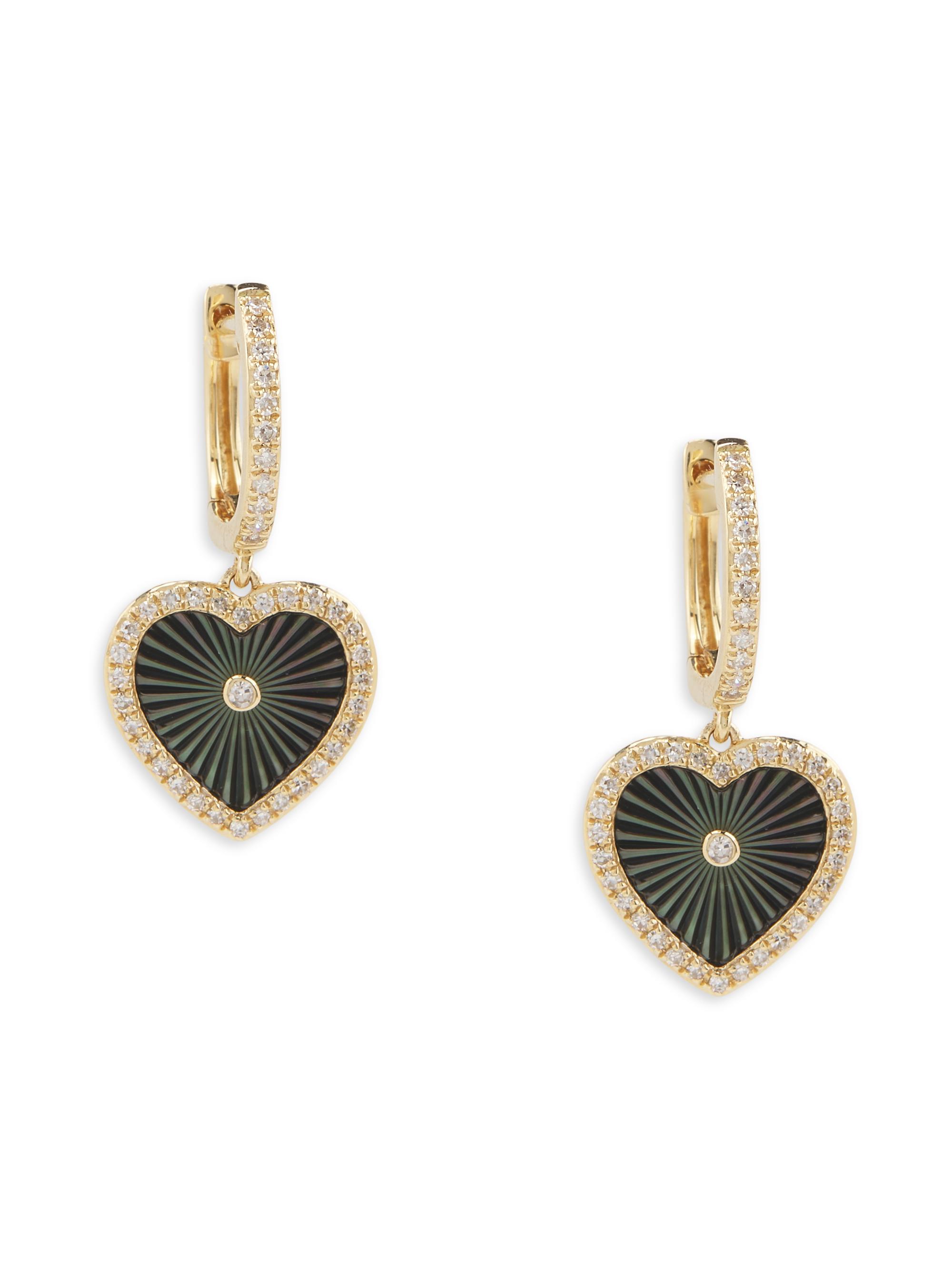 Click here for Effy Womens 14K Yellow Gold  Mother-of-Pearl & 0.2... prices