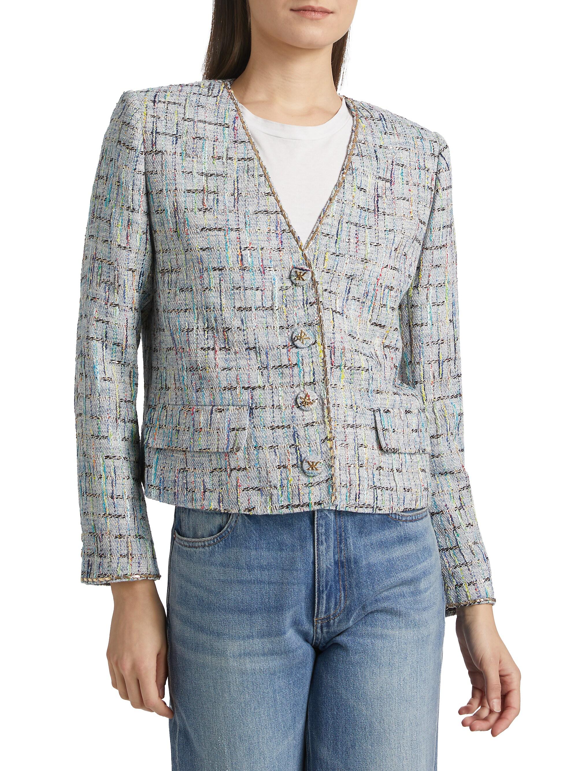Click here for Kobi Halperin Womens Lily Tweed Crop Jacket - Size... prices