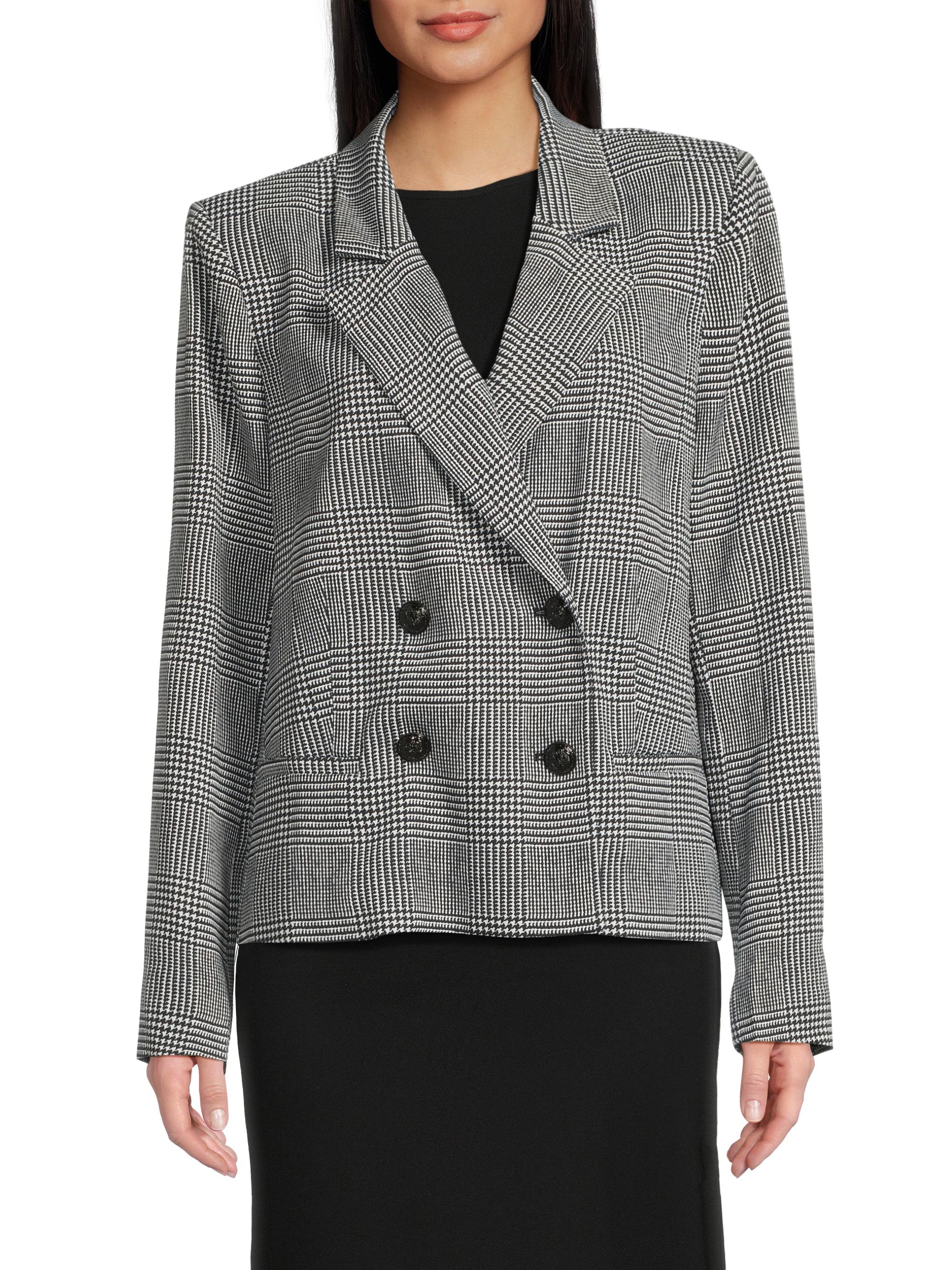 Click here for Lagence Womens Atmore Glen Plaid Double-Breasted B... prices