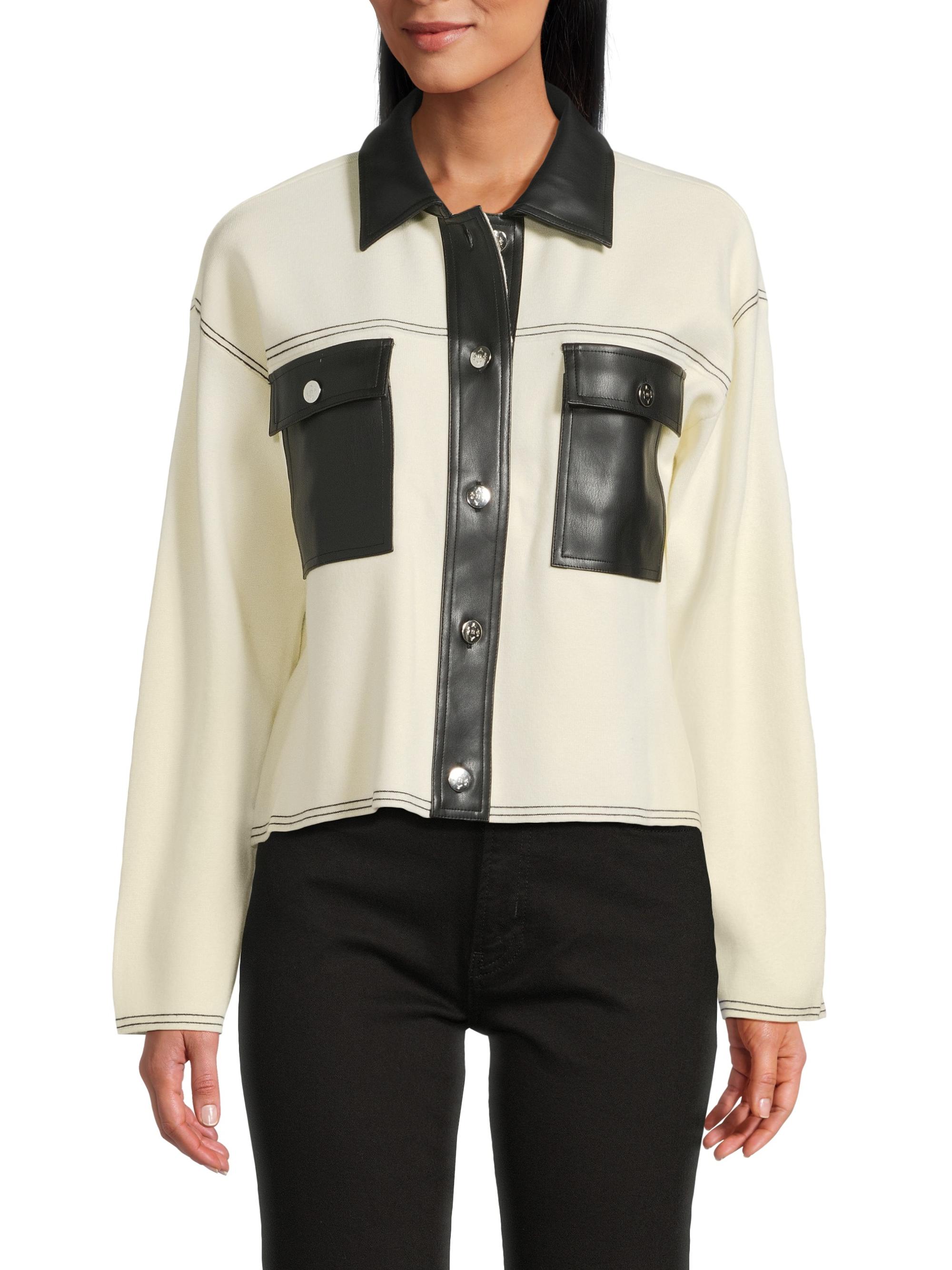 Click here for Nanette Nanette Lepore Womens Drop Shoulder Faux L... prices