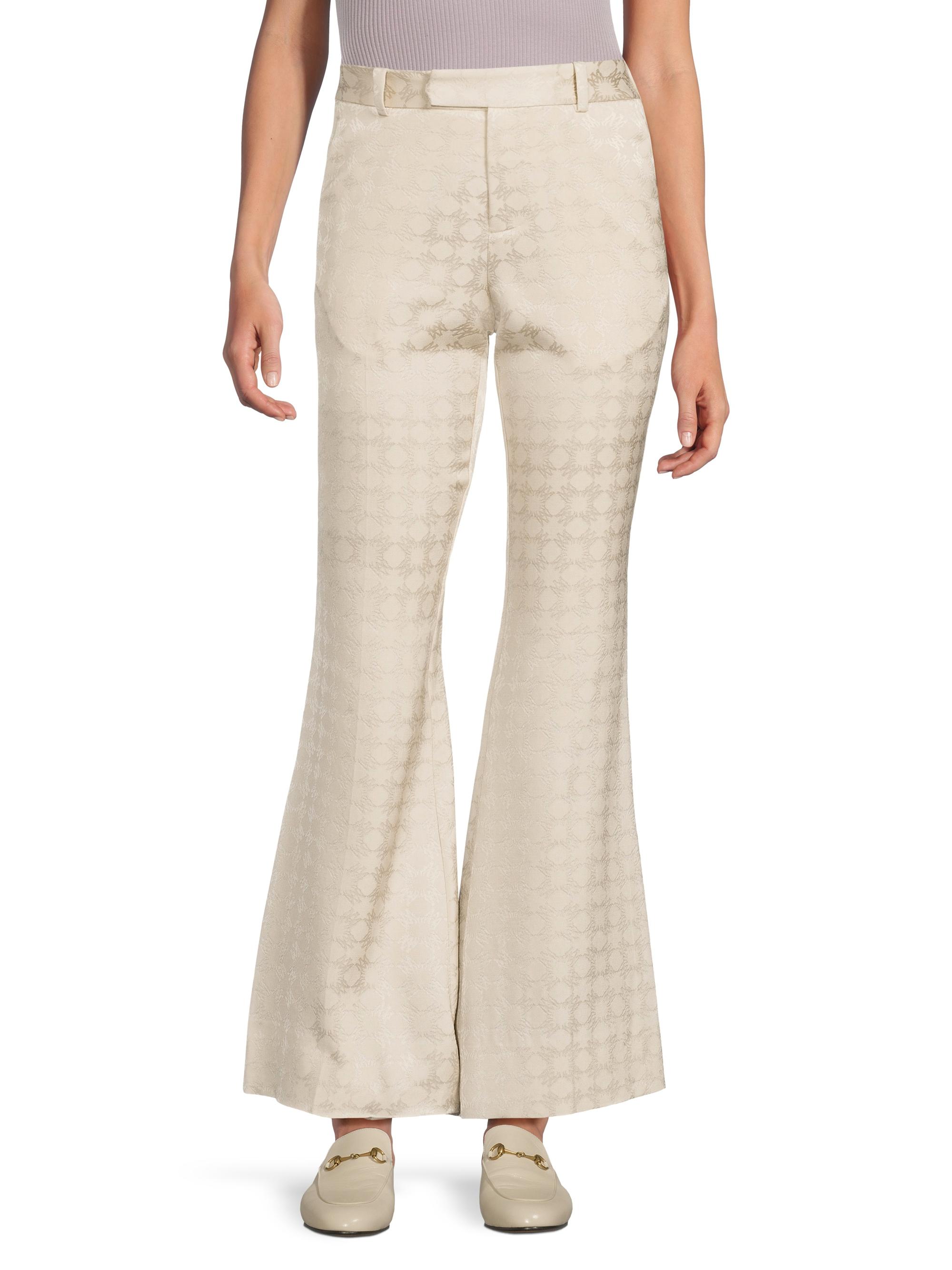 Click here for Amiri Womens Quad Kick Flare Pants - Alabaster - S... prices