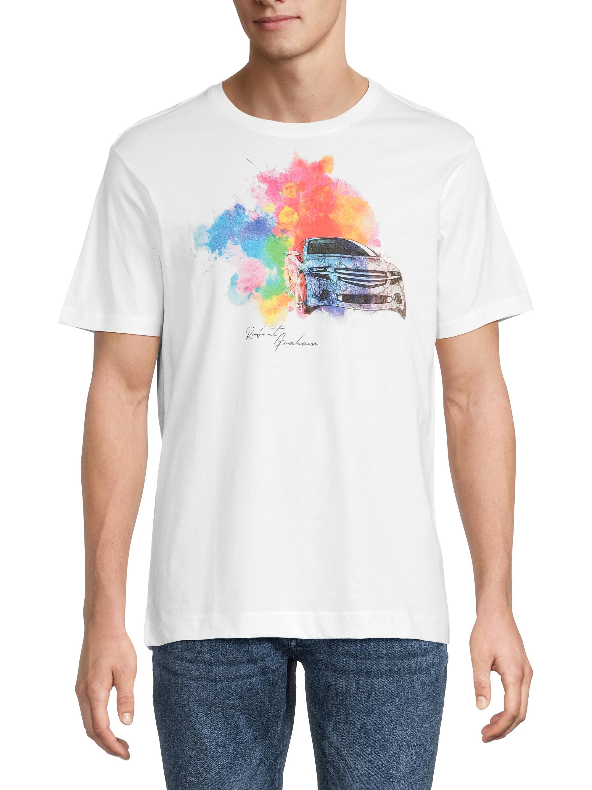 Click here for Robert Graham Mens Splash Car Graphic Cotton Crewn... prices