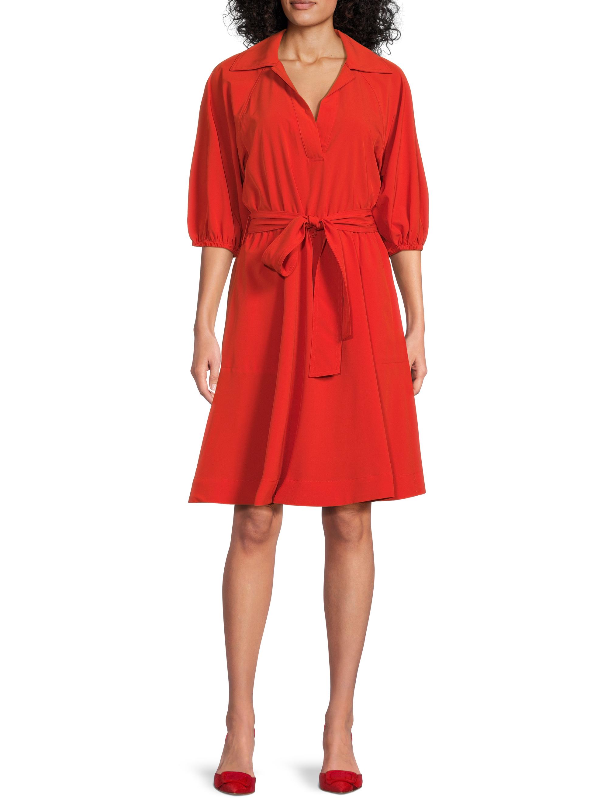 Click here for Calvin Klein Womens Raglan Sleeve Belted Dress - C... prices