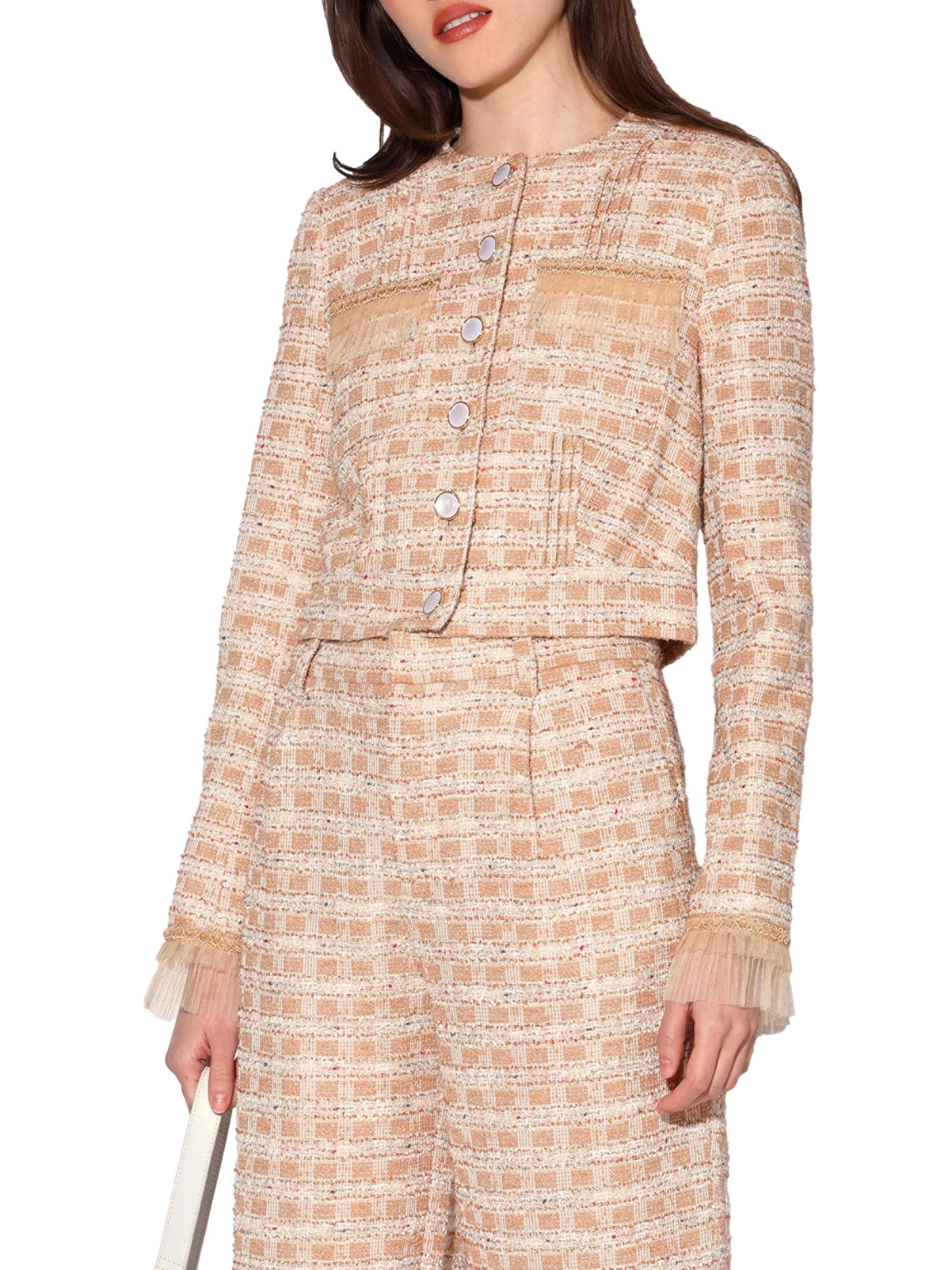 Click here for Walter Baker Womens Madison Tweed Boxy Jacket - Ca... prices