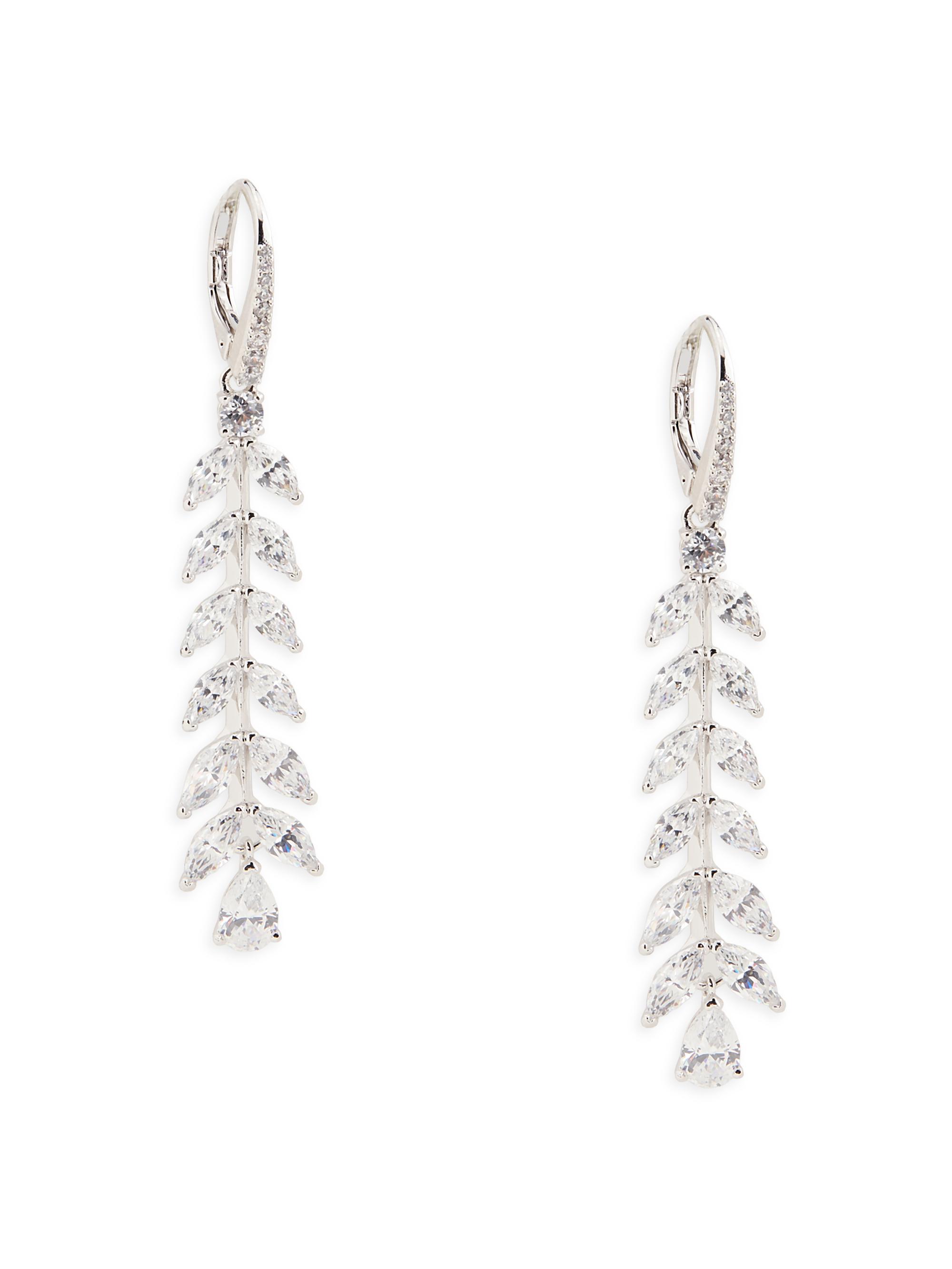 Click here for Nadri Womens Wildflower Vine Rhodium-Plated Brass... prices