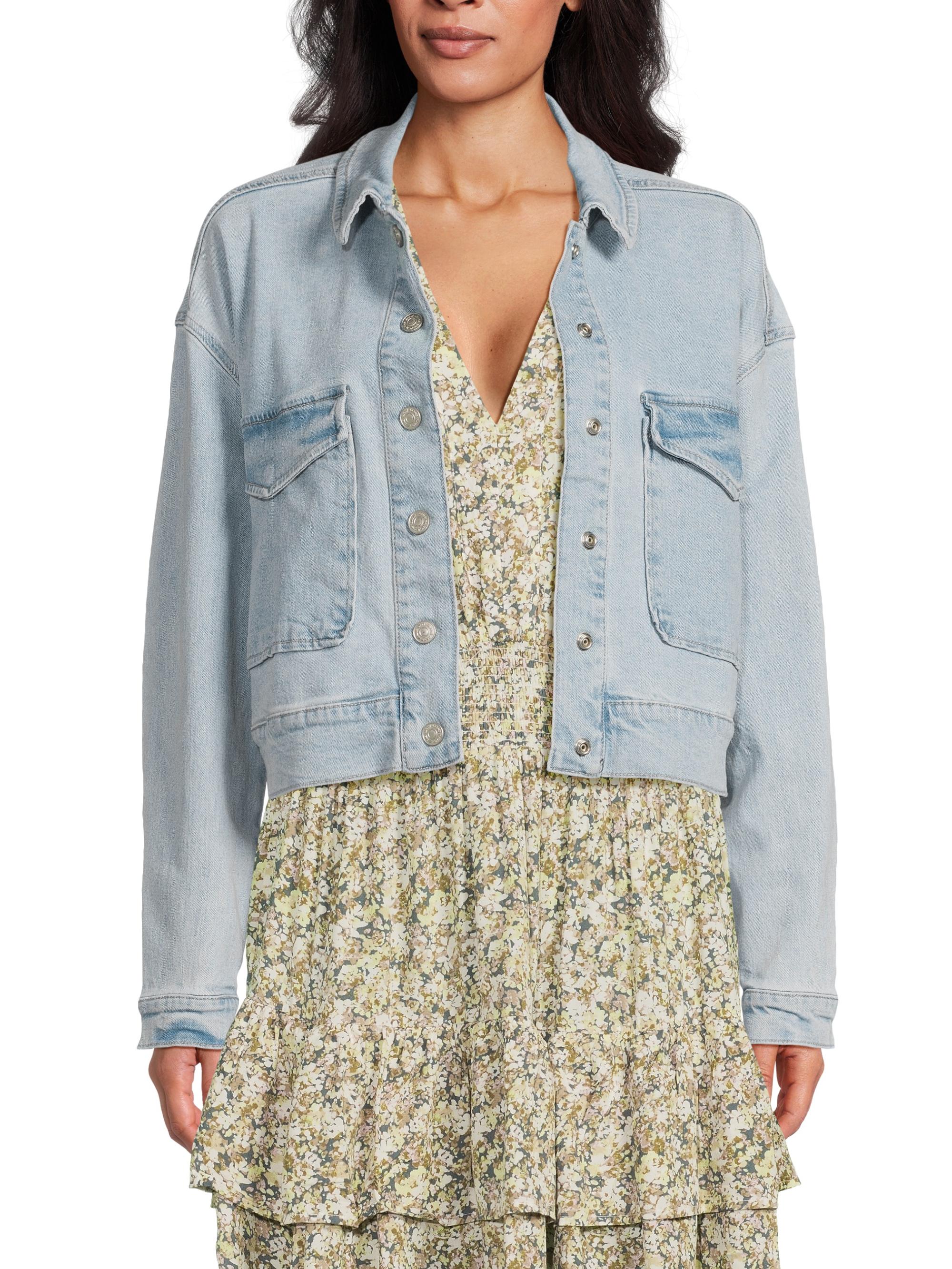 Click here for Dkny Womens Washed Stretch Cotton Jacket - Montero... prices