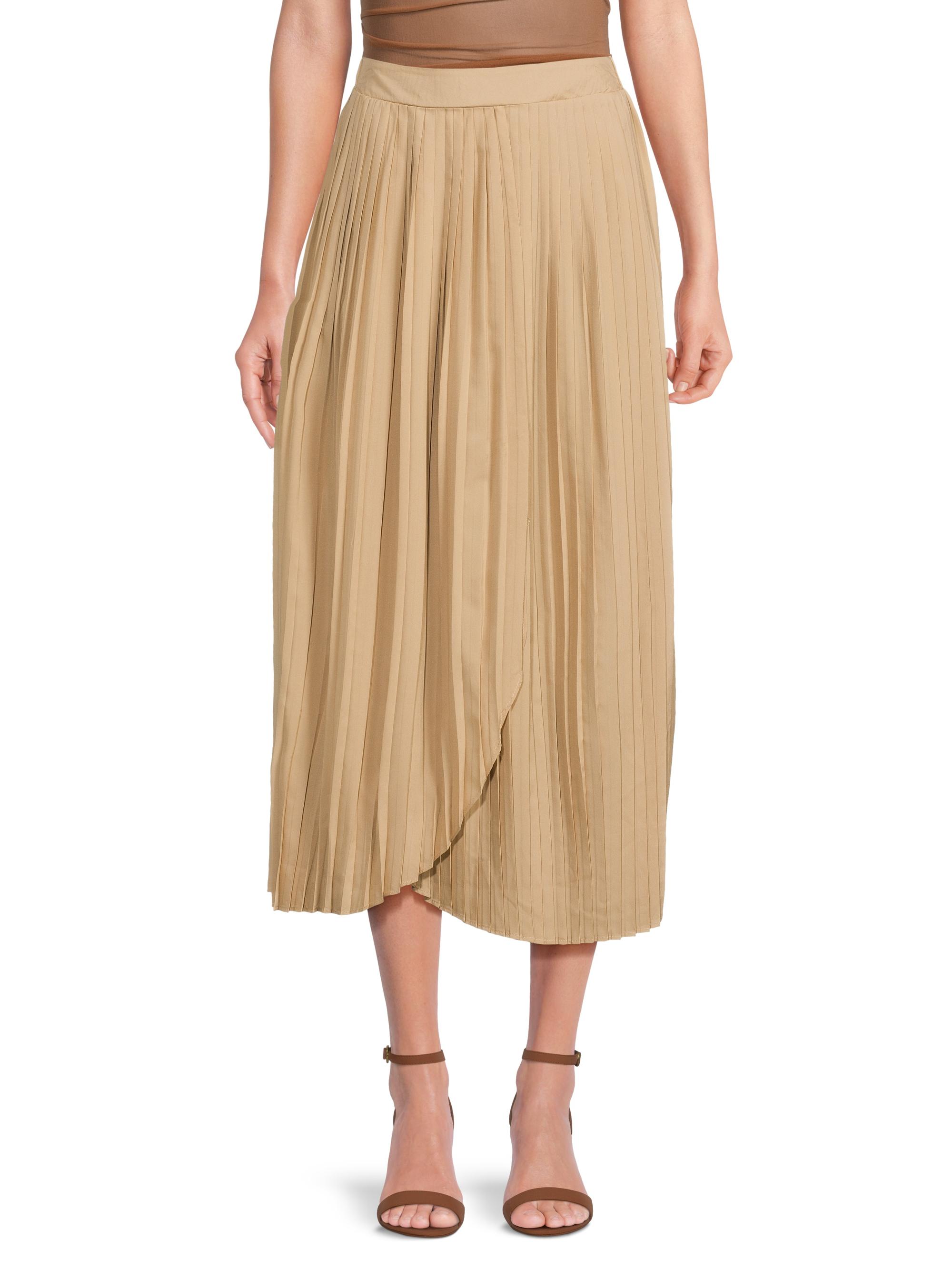 Click here for Lea & Viola Womens Pleated Wrap-Front Midi-Skirt -... prices