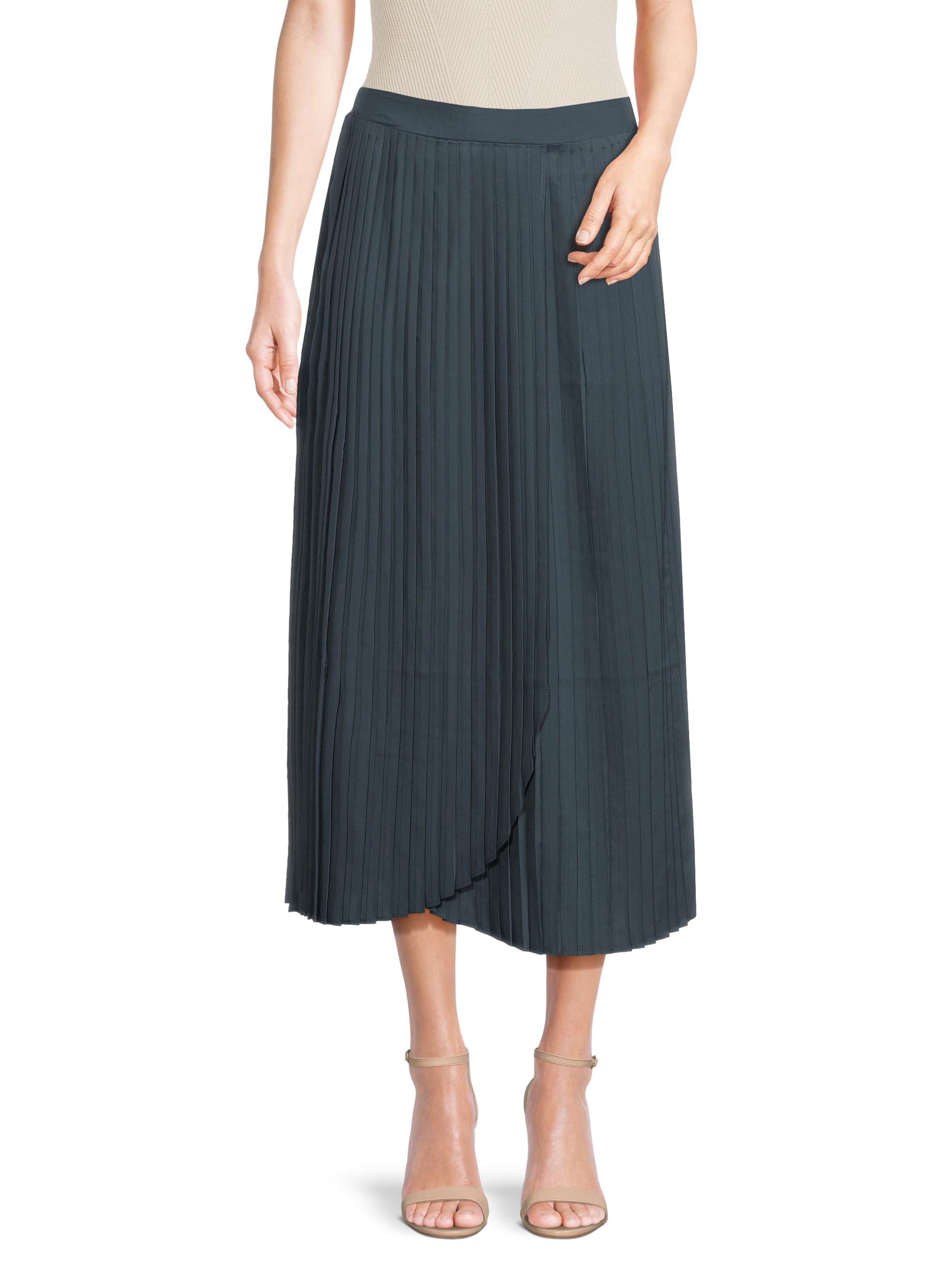 Click here for Lea & Viola Womens Pleated Wrap-Front Midi-Skirt -... prices