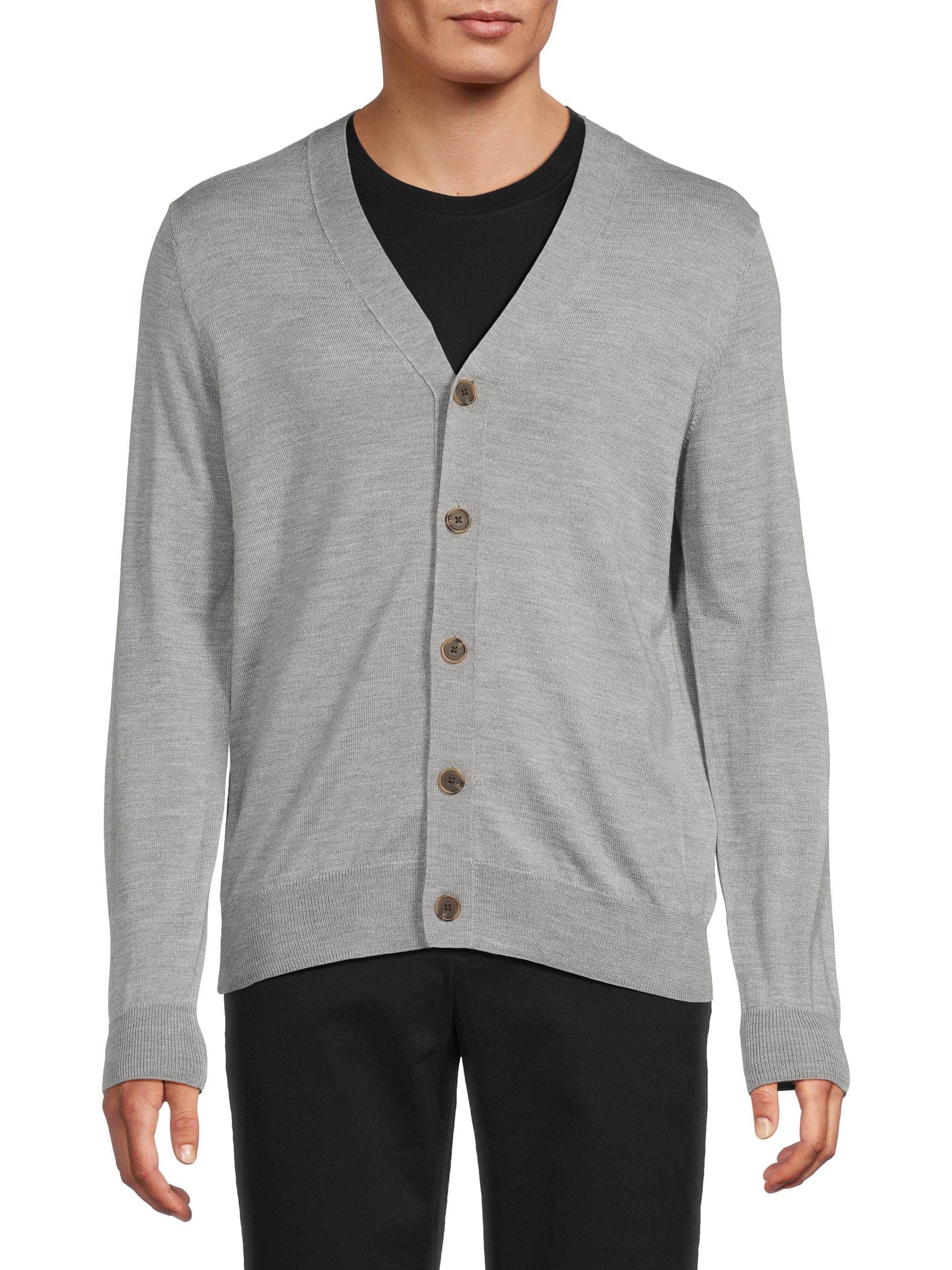 Click here for Saks Fifth Avenue Mens Merino Wool-Blend V-Neck Cl... prices