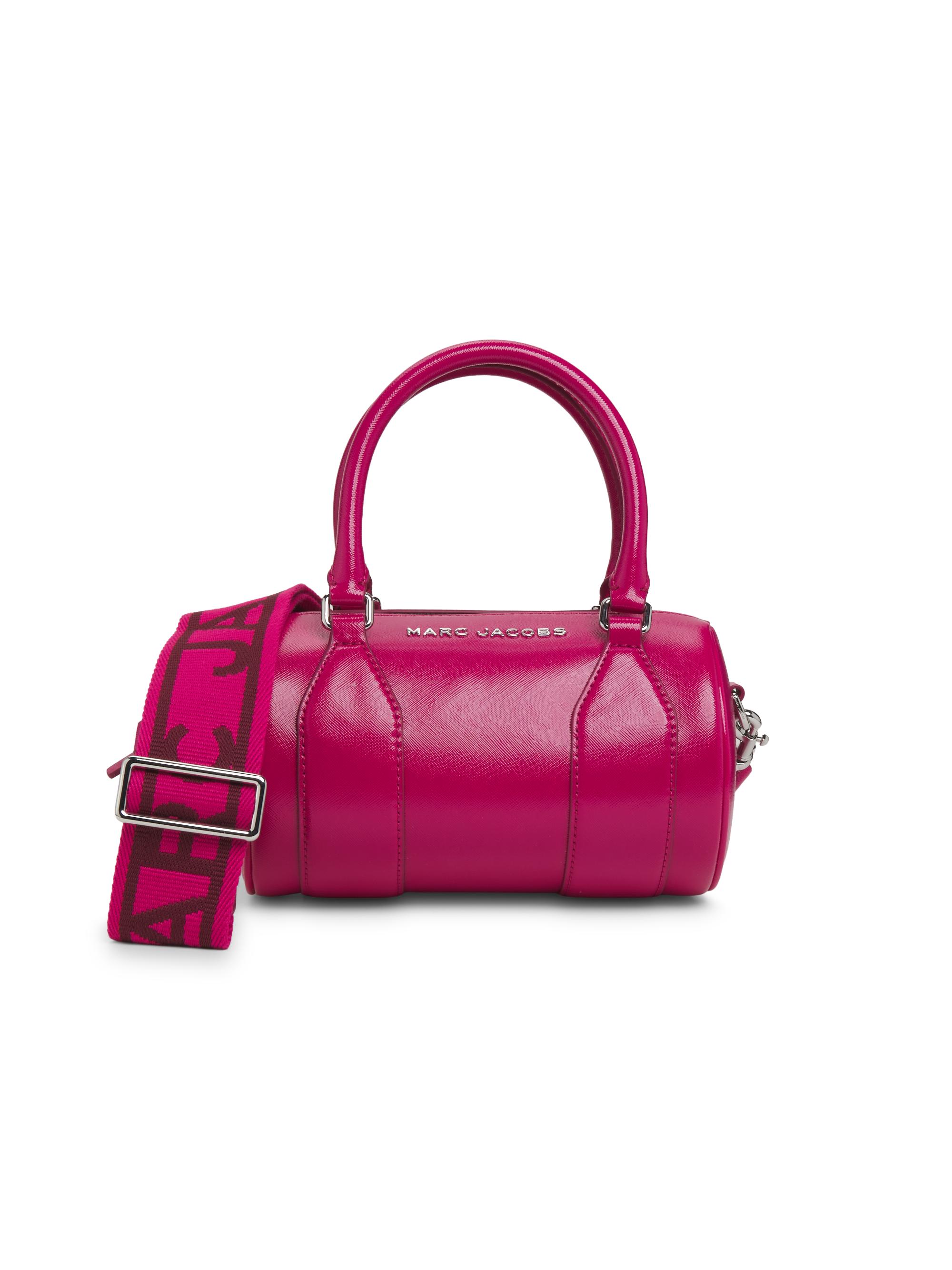 Click here for Marc Jacobs Womens Logo Barrel Bag - Lipstick Pink prices