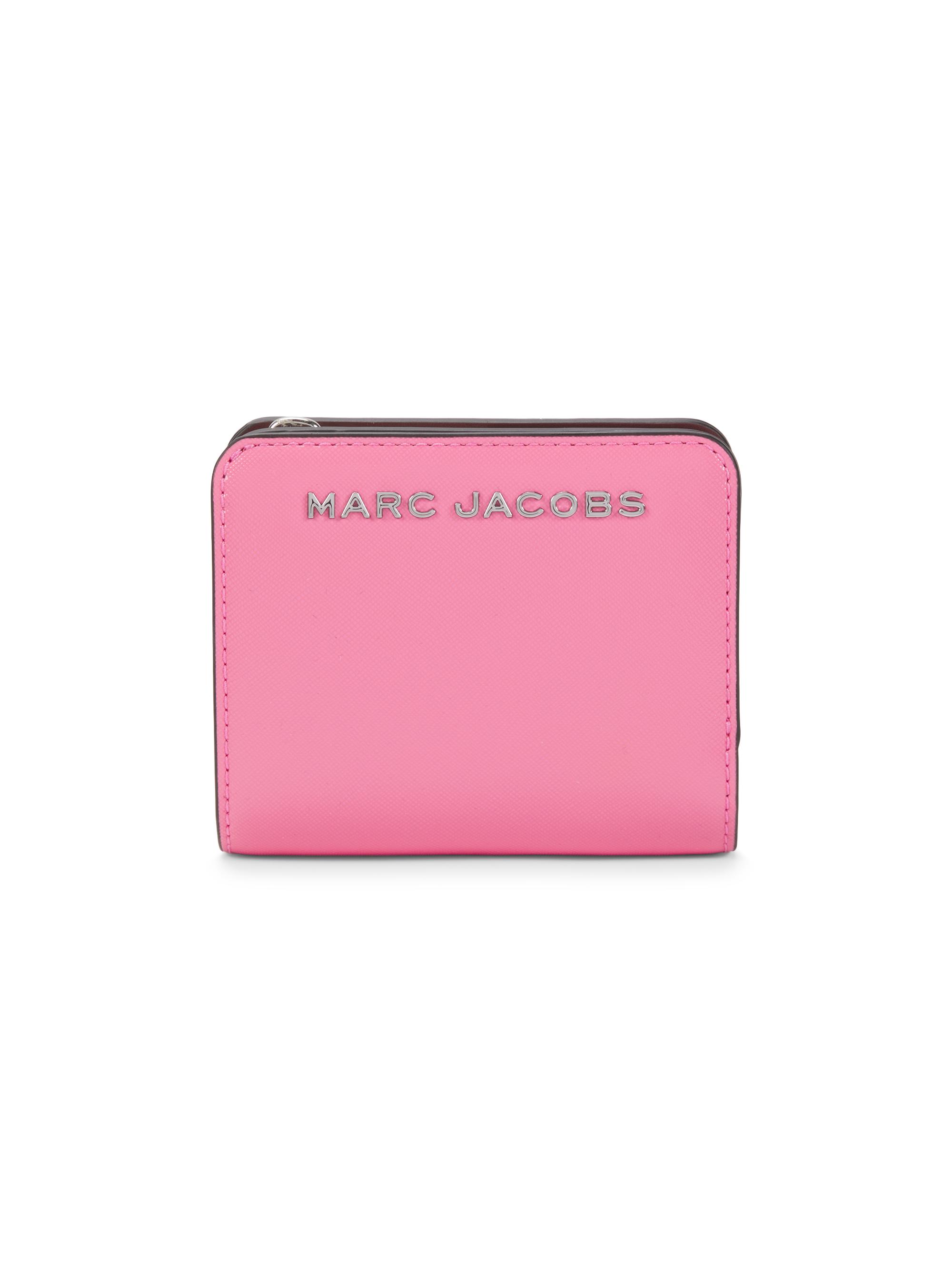 Click here for Marc Jacobs Womens Mini Logo Bifold Wallet - Petal... prices