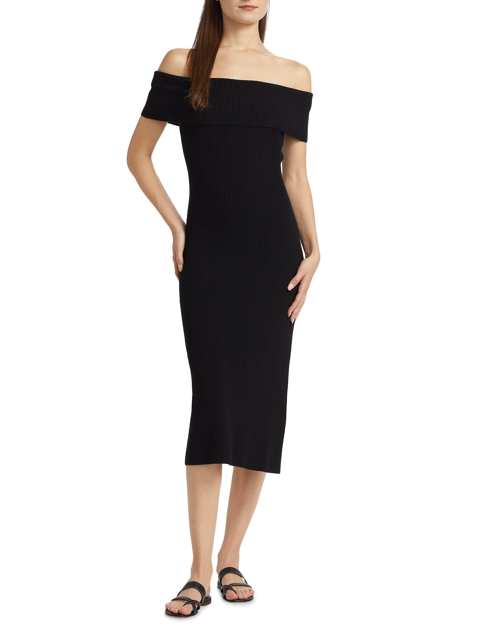 Click here for Rails Womens Anaya Off-The-Shoulder Midi-Dress - B... prices