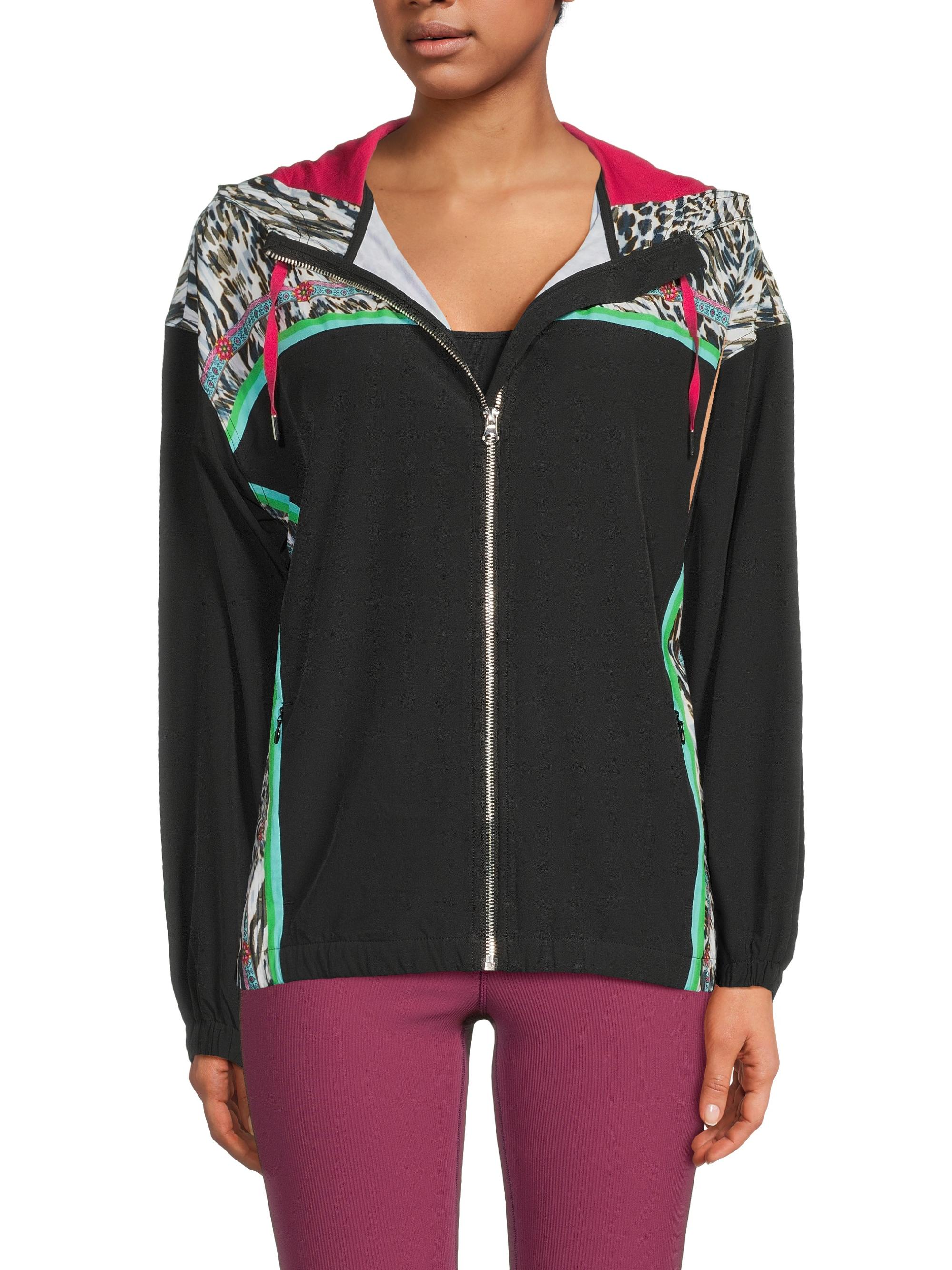 Click here for Johnny Was Womens Bee Active Full-Zip Jacket - Bla... prices