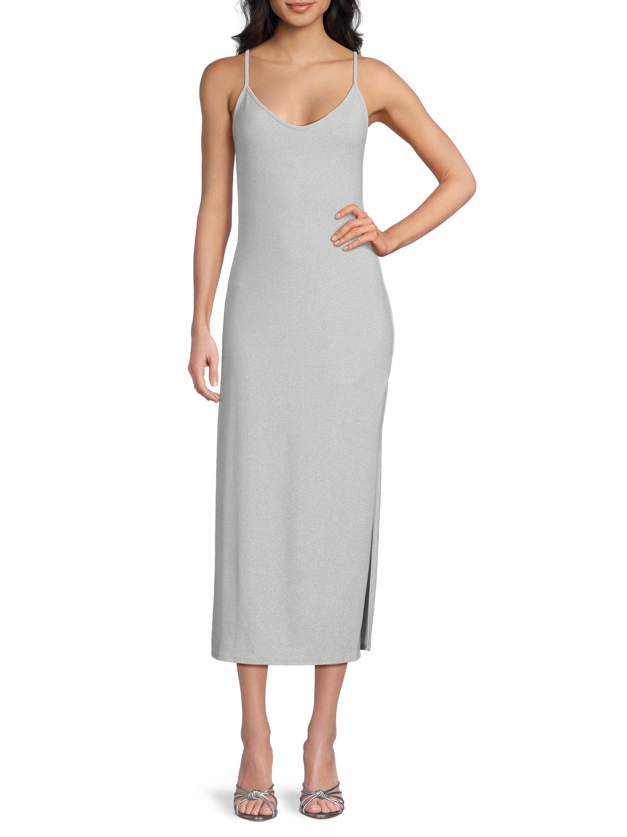 Click here for Bebe Womens Milan Metallic Bodycon Maxi Dress - Si... prices