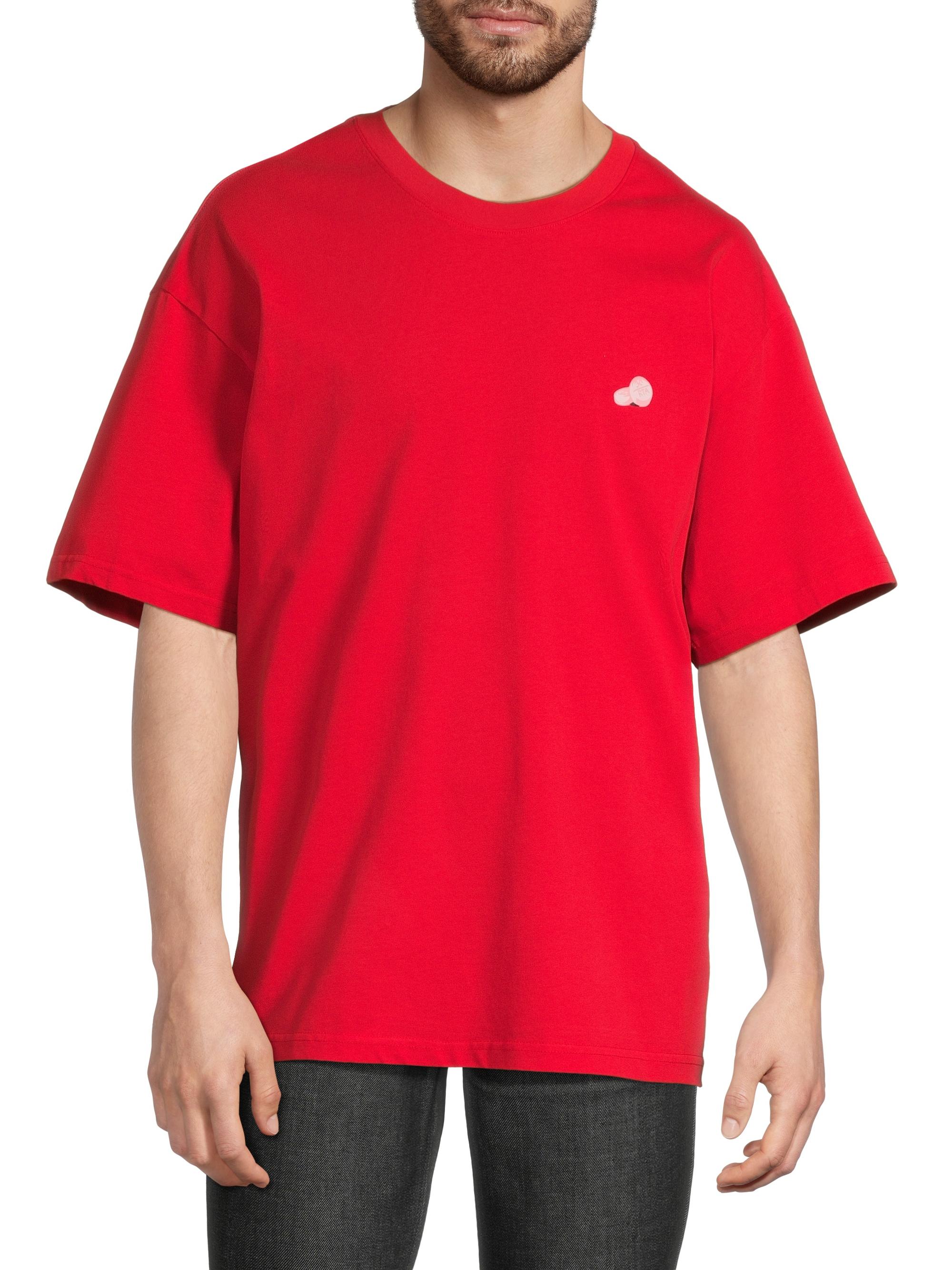 Click here for Rta Mens Contraband Cotton Crewneck T-Shirt - Red... prices