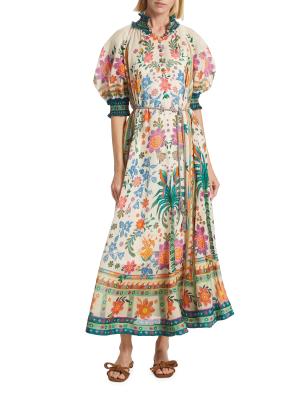 Zimmermann Ginger Swing Midi Dress on SALE | Saks OFF 5TH
