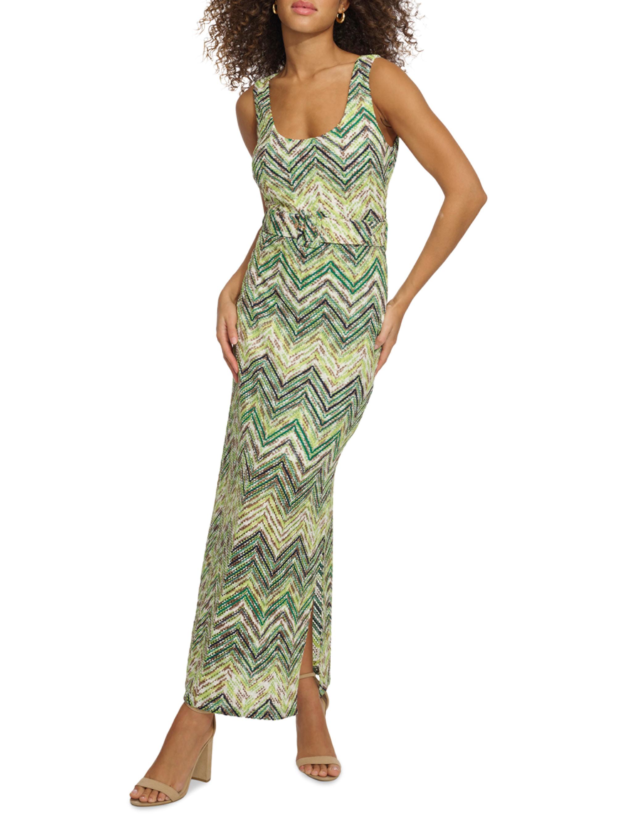 Click here for Siena Womens Belted Open-Knit Maxi Dress - Green M... prices