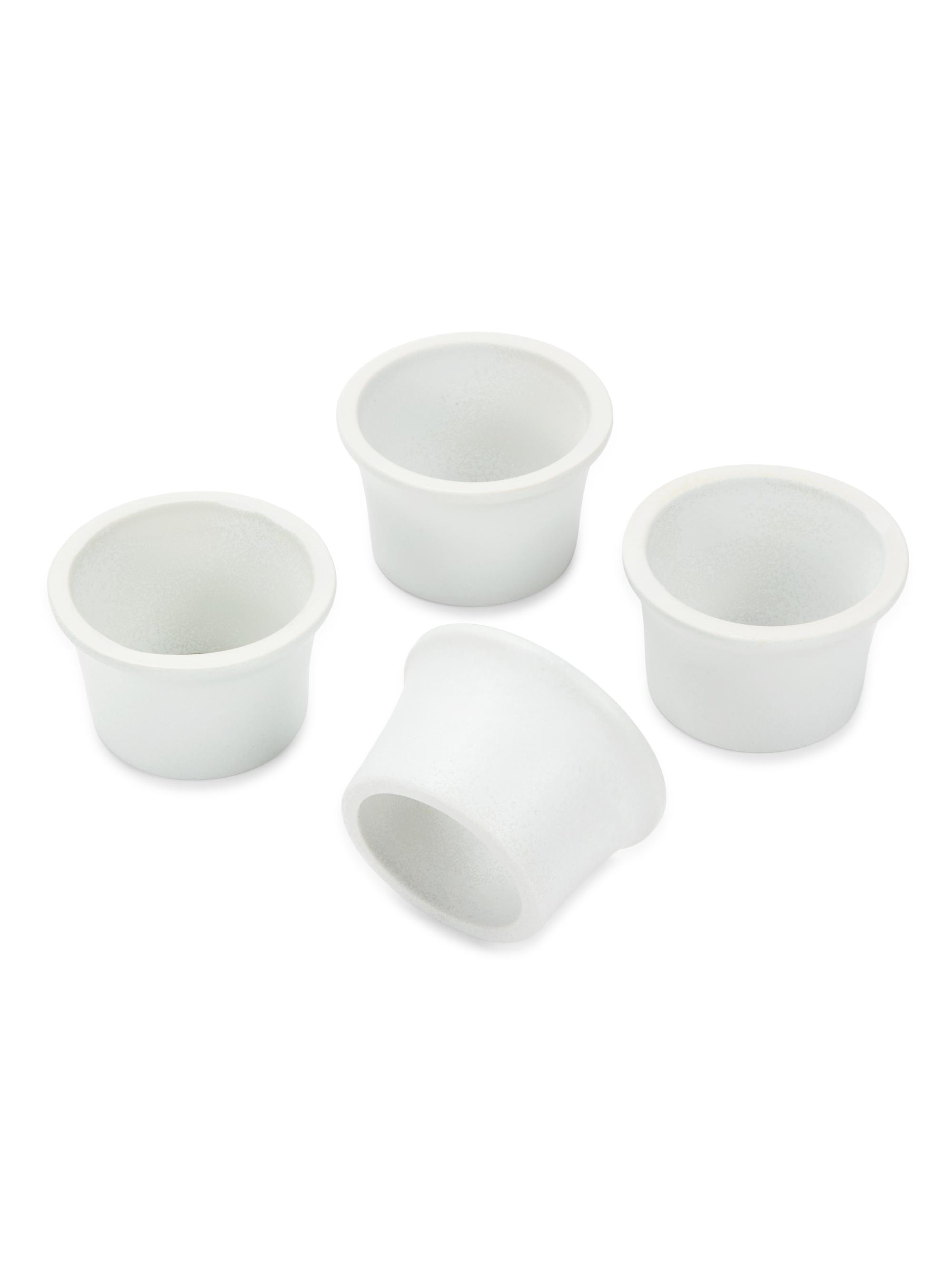Click here for Lobjet Terra 4-Piece Porcelain Napkin Ring Set prices