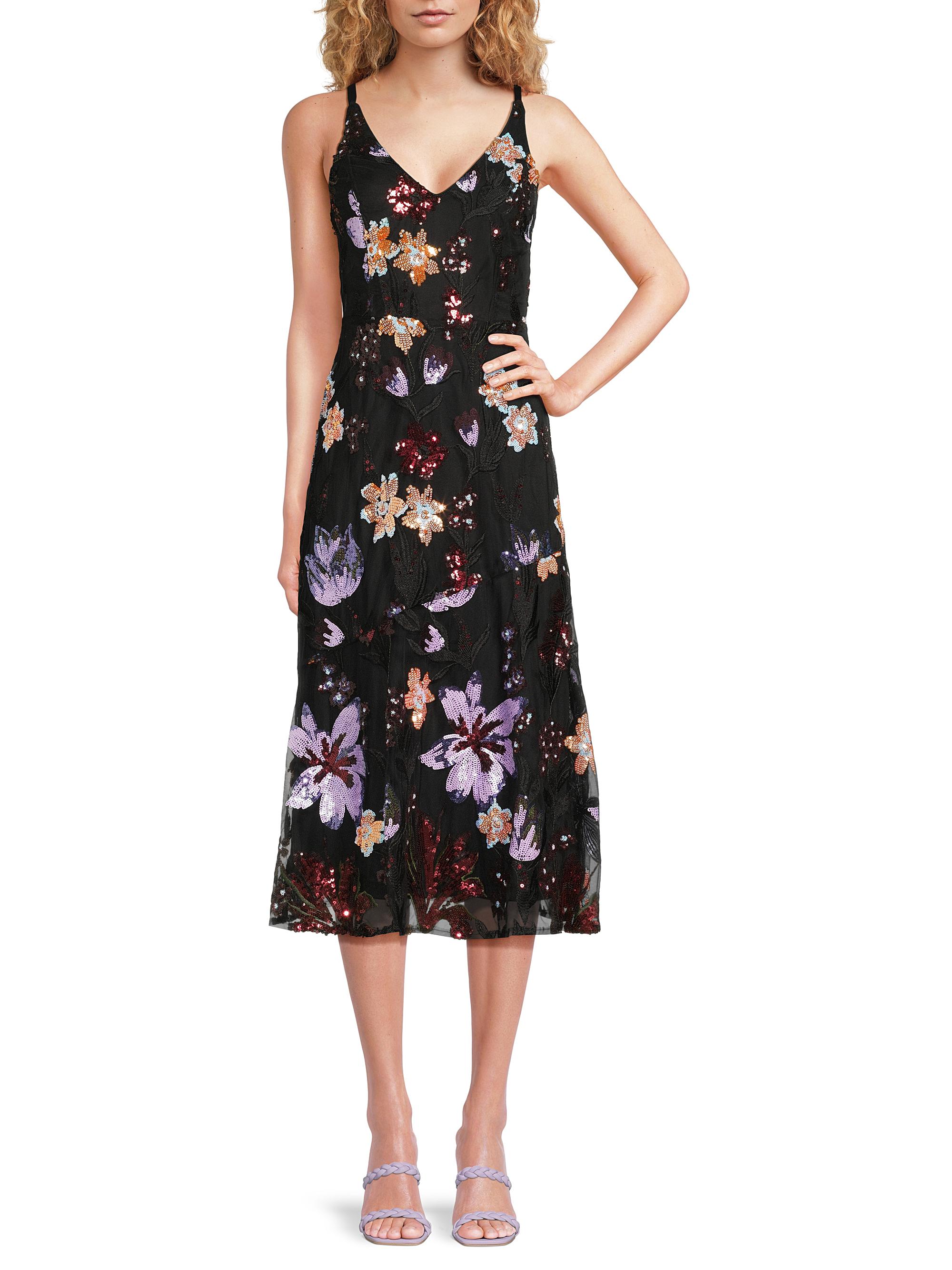 Click here for Sam Edelman Womens Embroidered Floral Midi-Dress -... prices