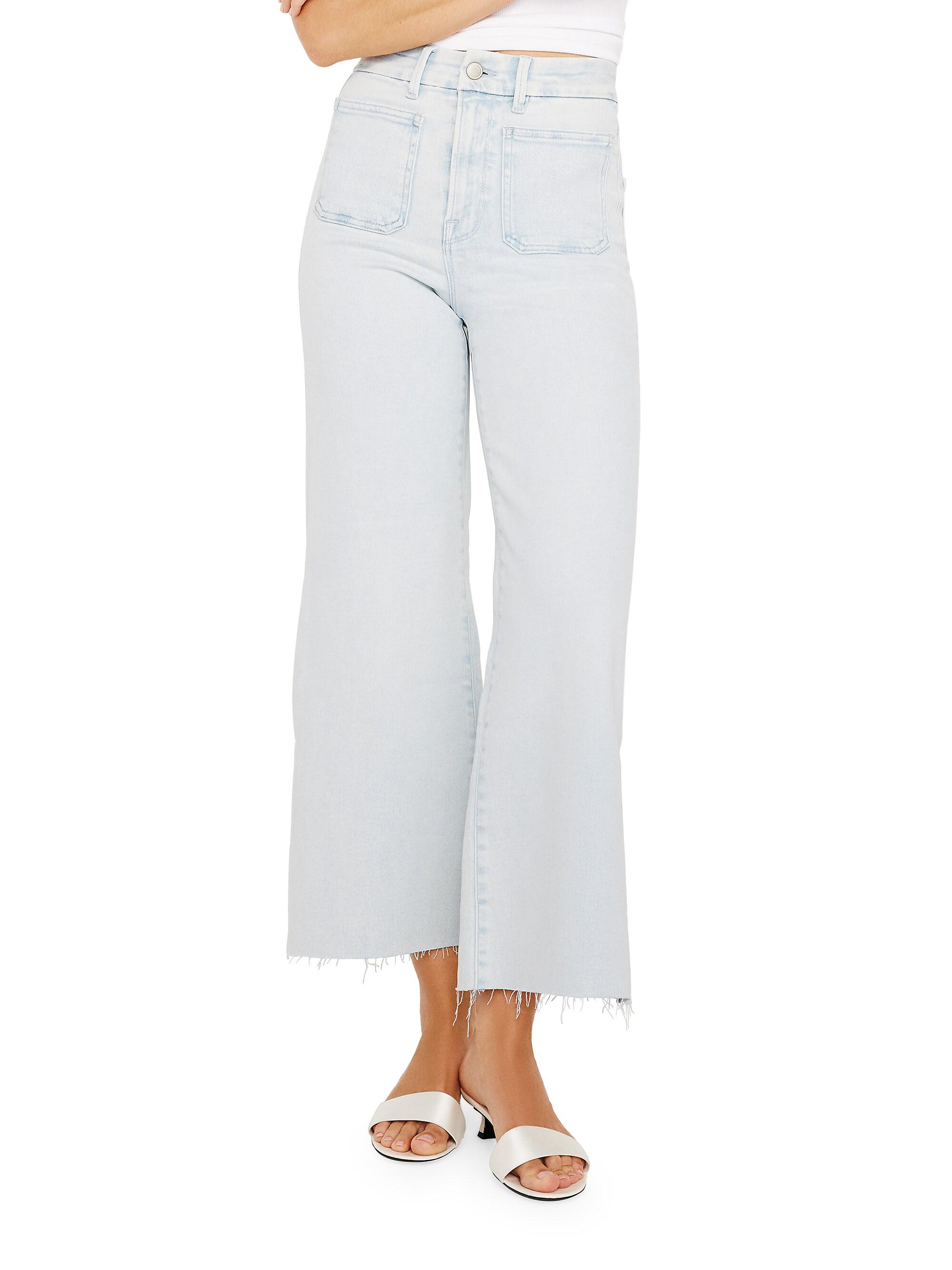 Click here for Good American Womens Soft Tech Denim Palazzo Jeans... prices