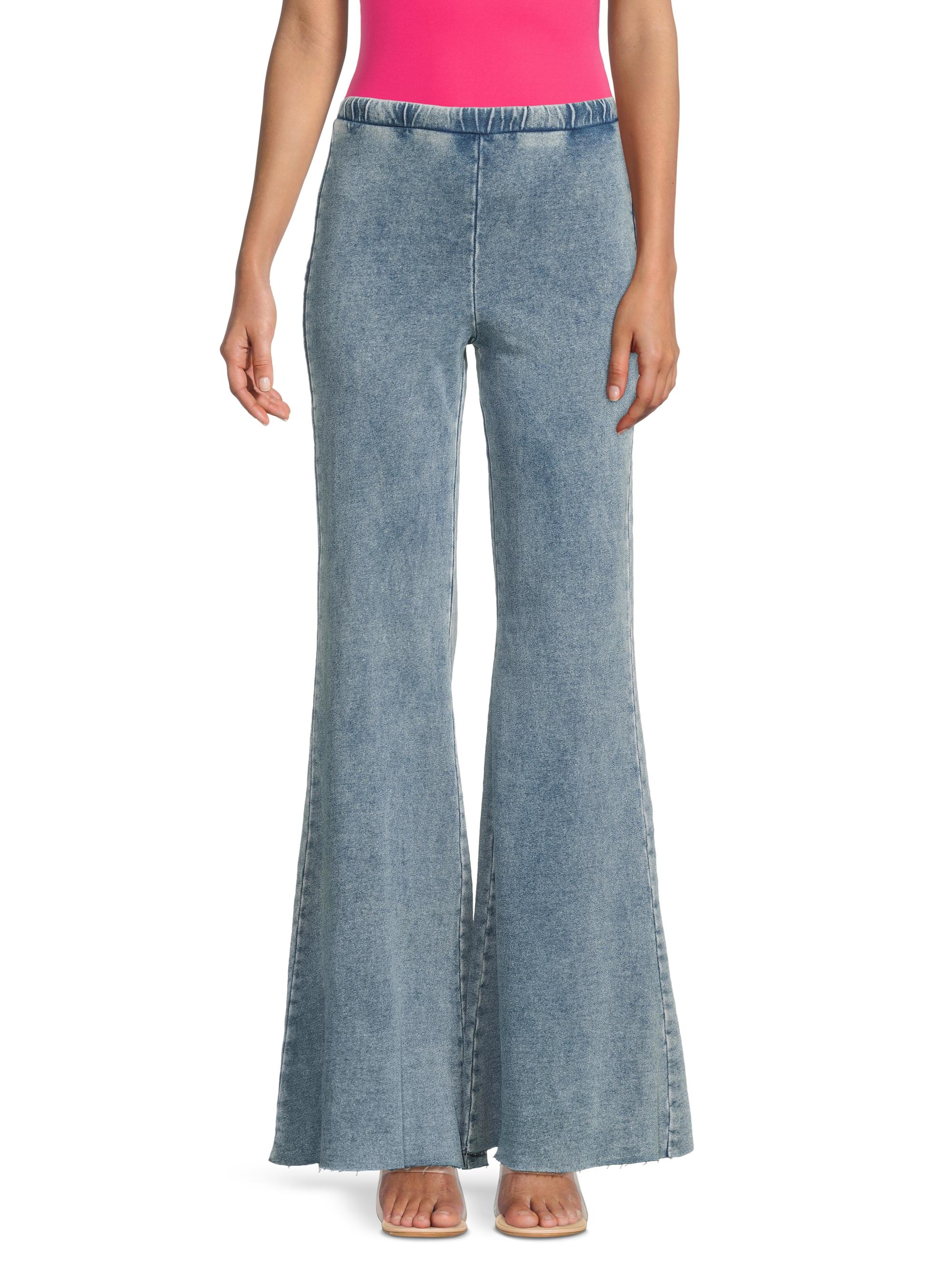 Click here for Good American Womens Jeanius Pull-On Flare Pants -... prices