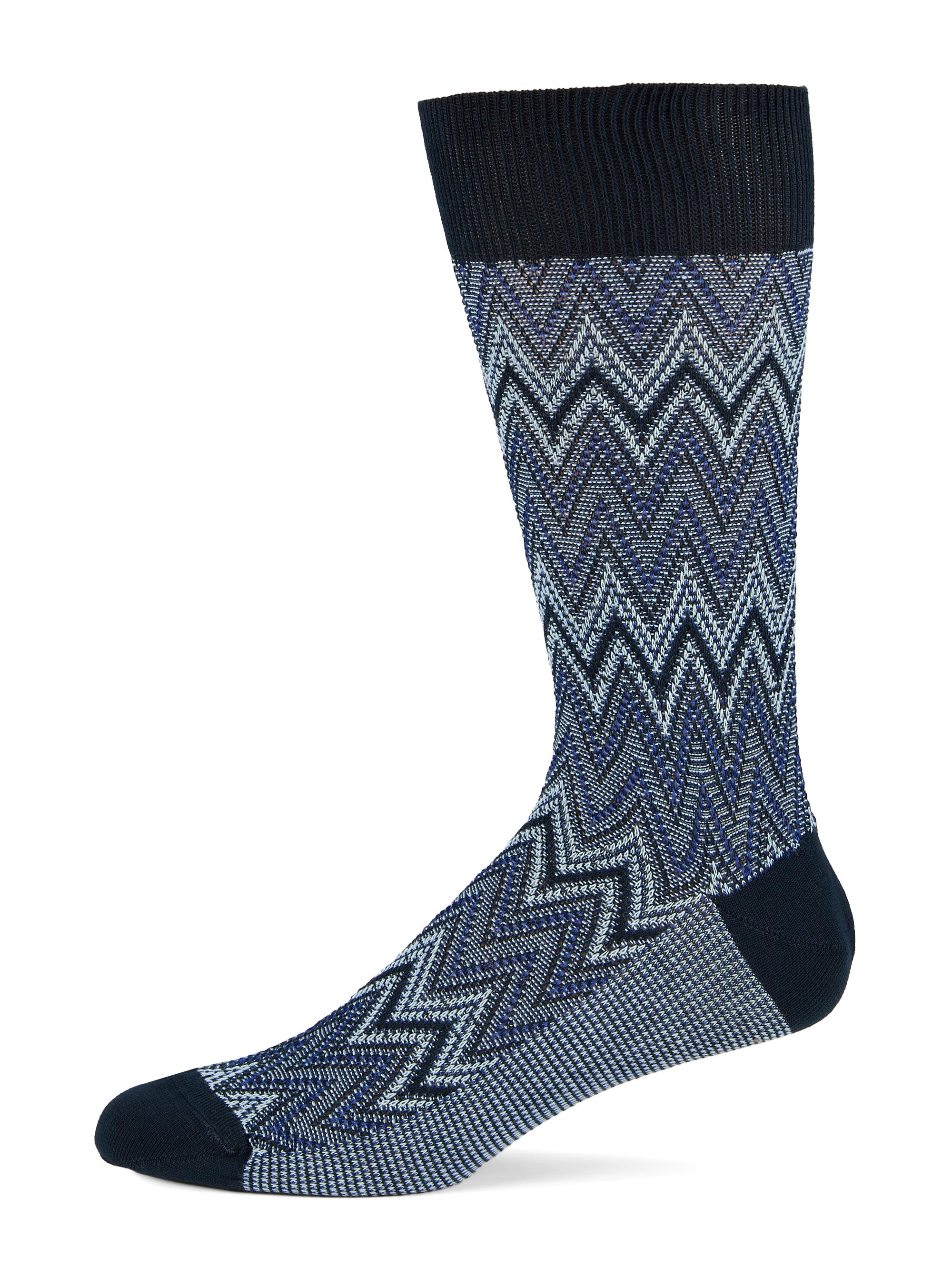 Click here for Missoni Mens Zigzag Cotton-Blend Crew Socks - Blue... prices