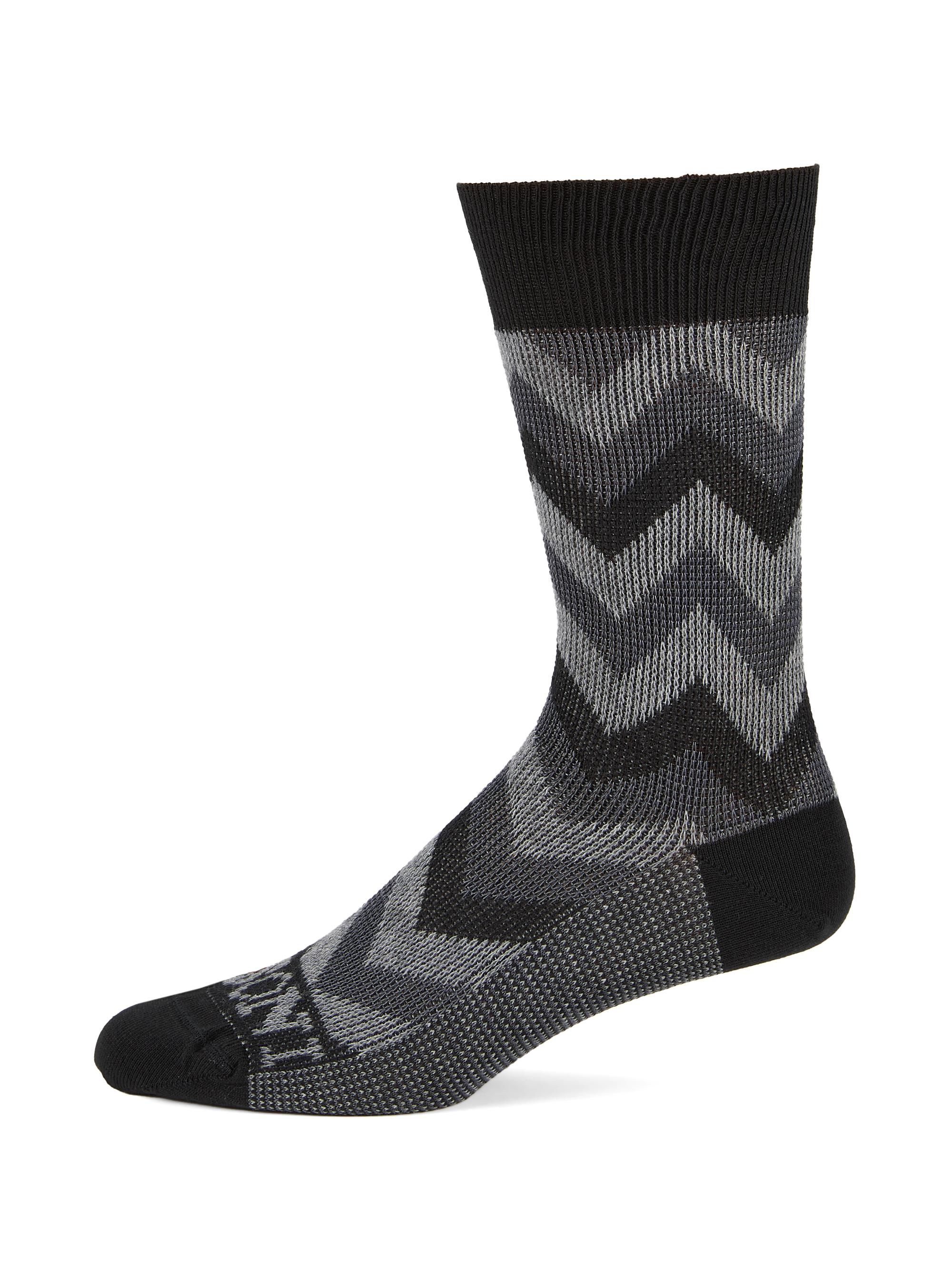 Click here for Missoni Mens Zigzag Cotton-Blend Crew Socks - Blac... prices